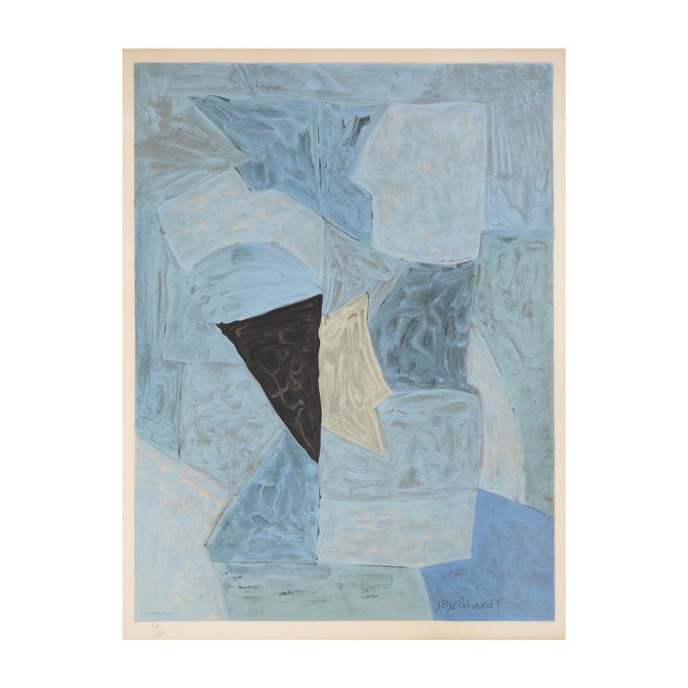 D'APRES SERGE POLIAKOFF (1900-1969)Bleue, 1973 (Rivière, 82 ...