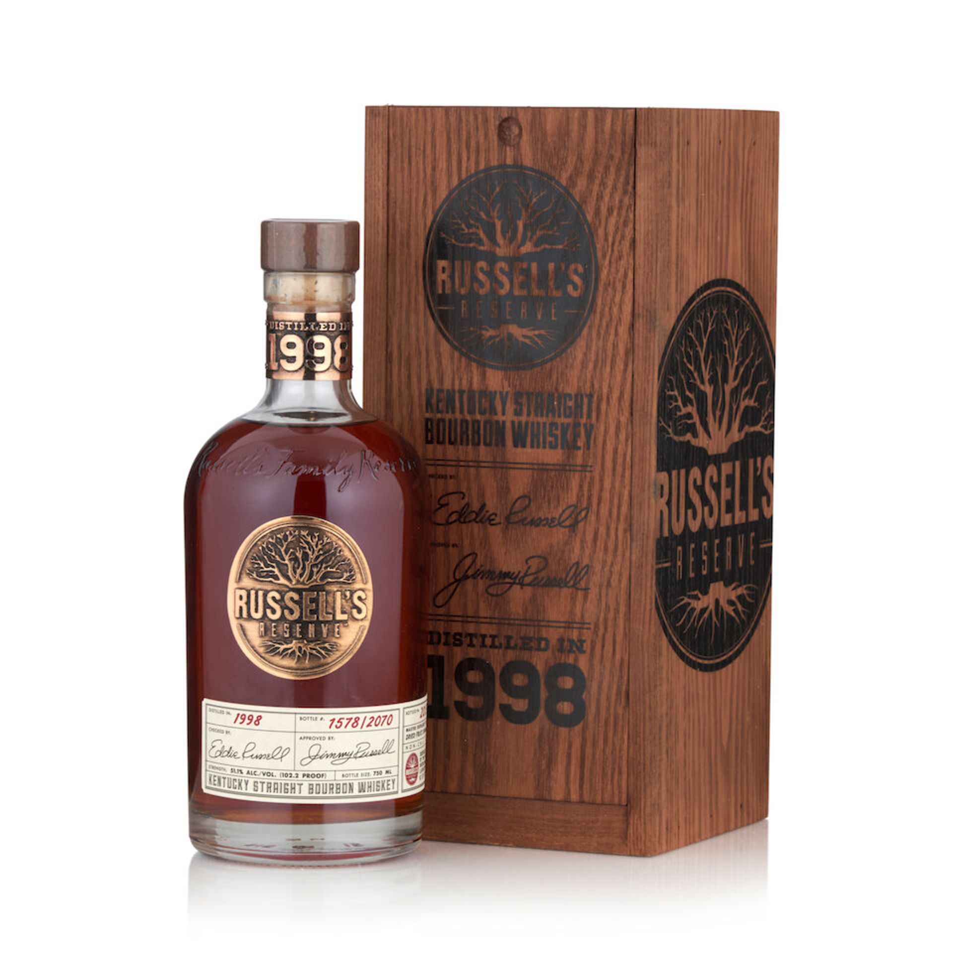 Russell's Reserve, 1998 (1 bottle, 750ml) Region: Kentucky Packaging ...