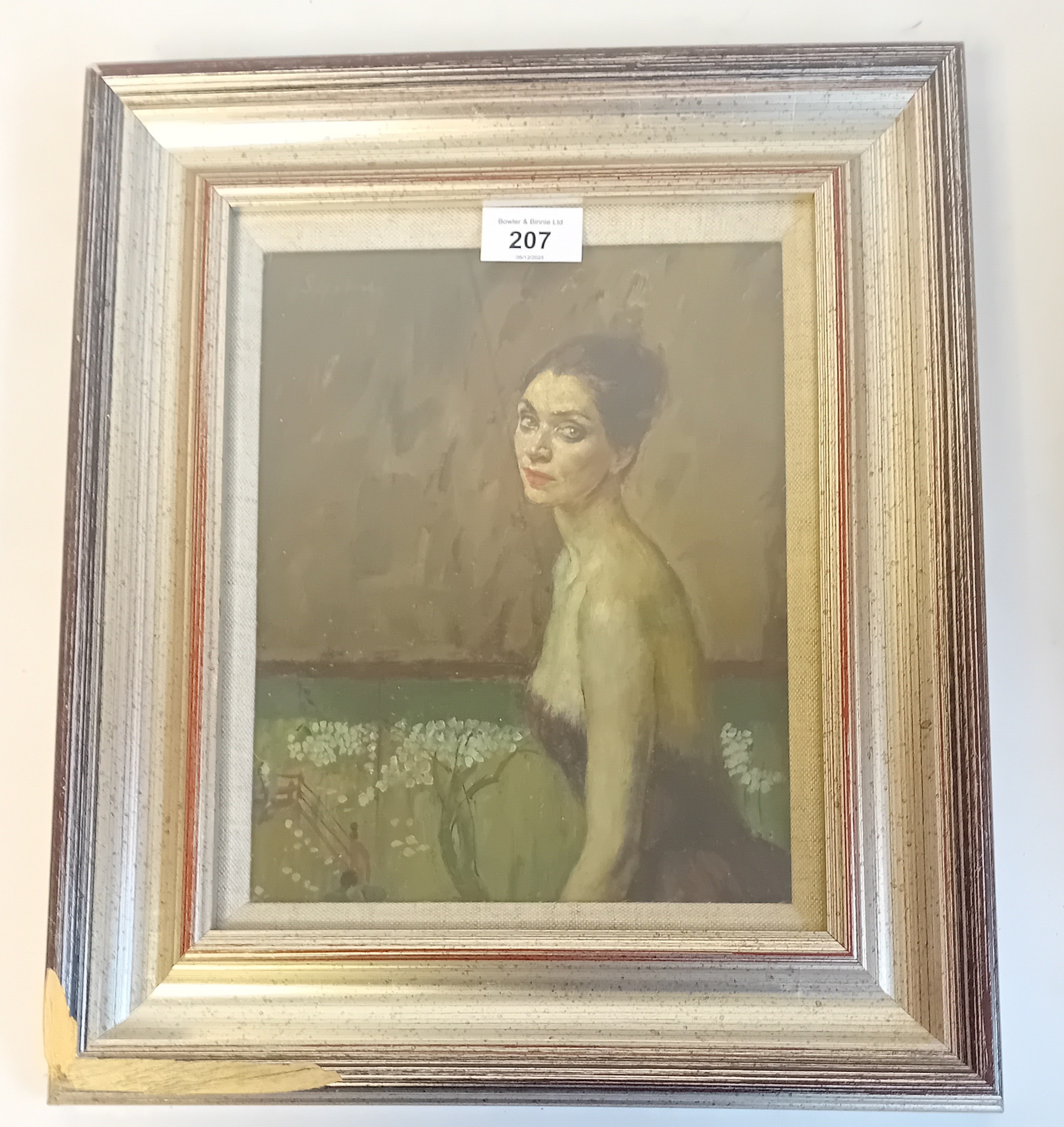 Geoffrey Squire (1923-2012)The Japanese ScreenOil on panelSigned28x22cm