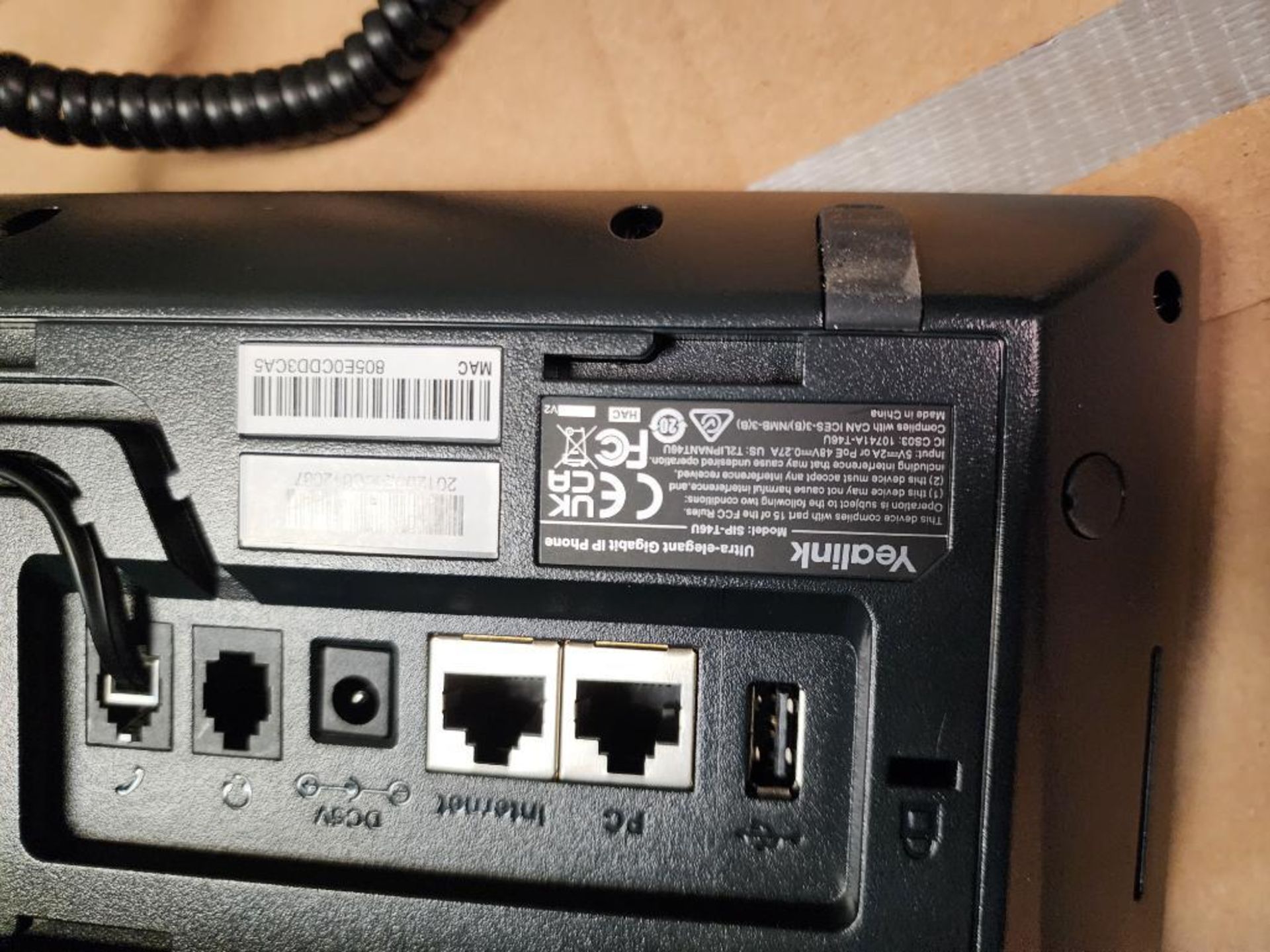 Qty 24 - Yealink Gigabit IP phones. Model SIP-T46U.