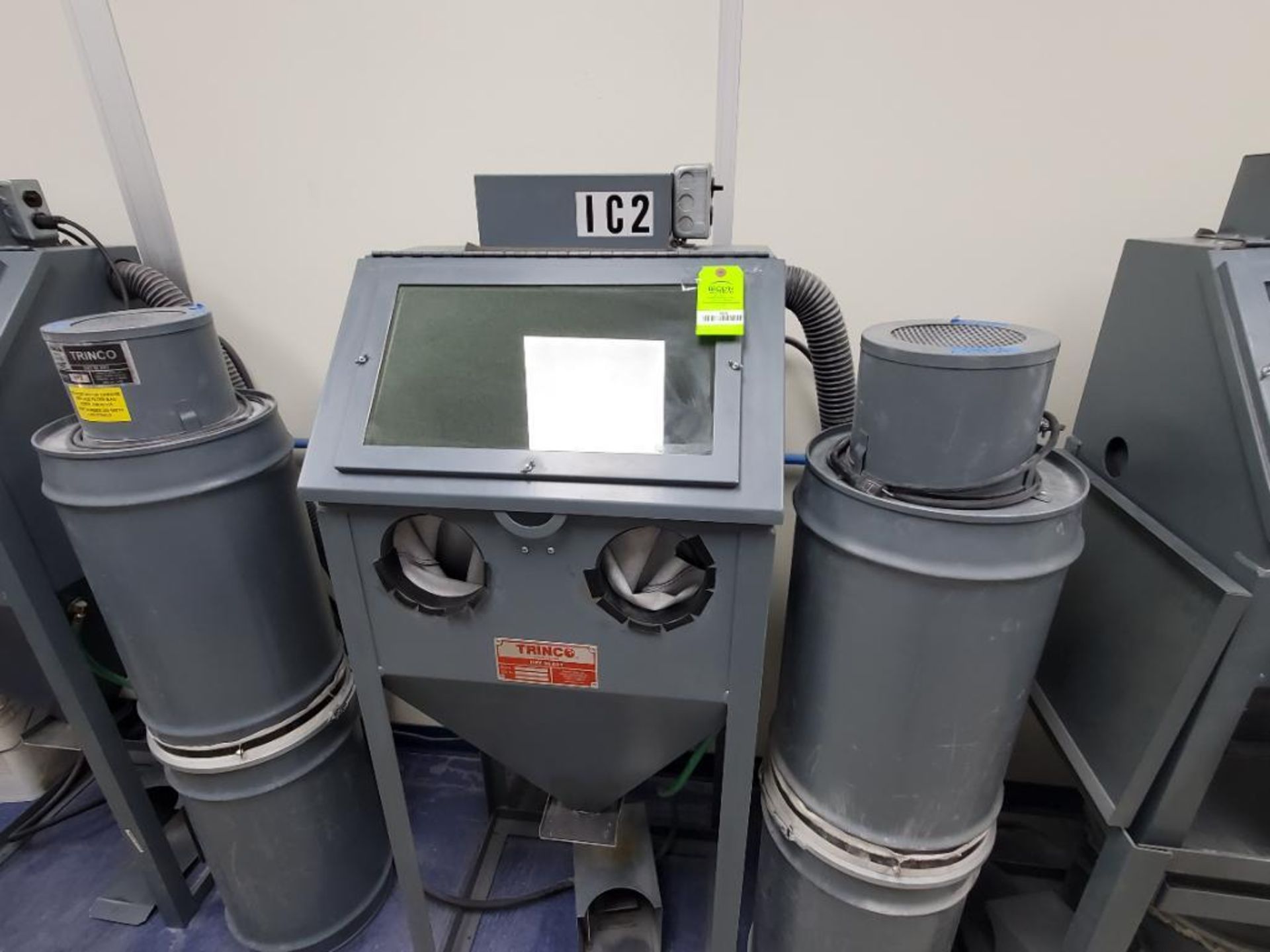 Trinco dry blast cabinet. Model 24/BP. Serial # 77468-17.