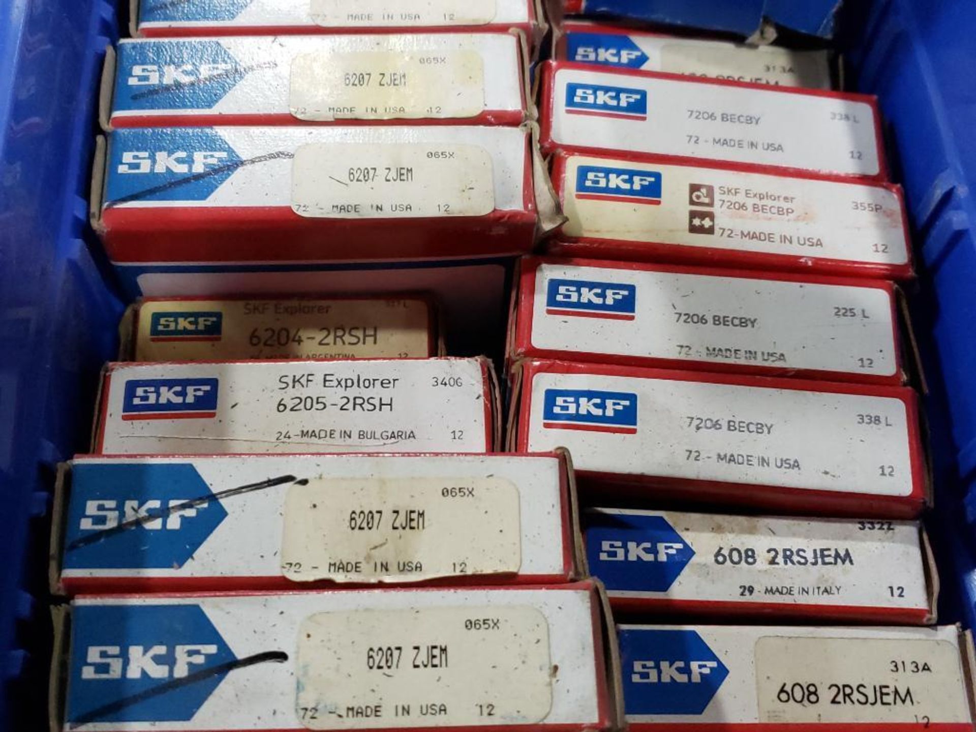 Qty 69 - Assorted SKF precision bearings. For a $12 fee this lot can be ...