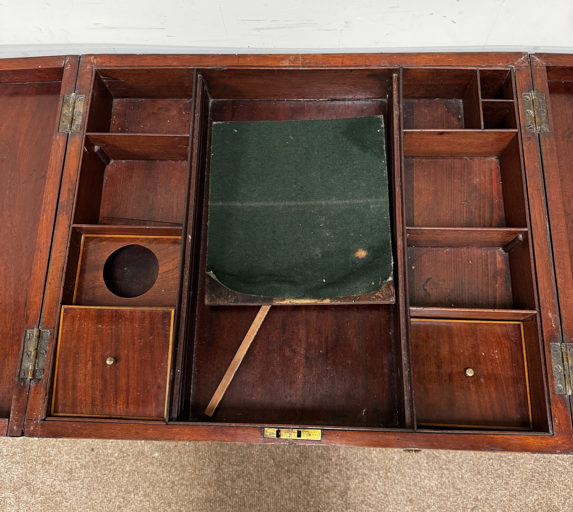 A Regency Adams style gentleman's dressing stand, or Beau Brummel table ...
