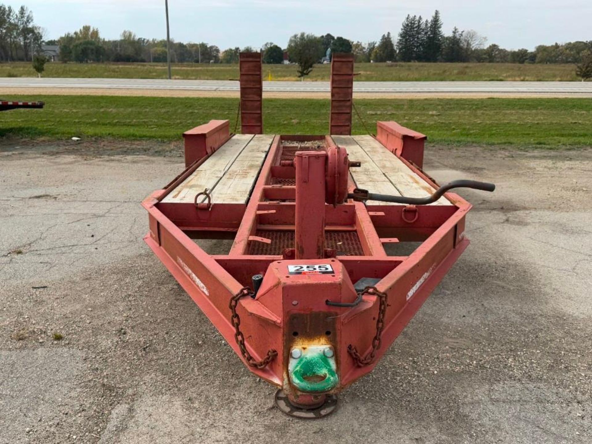 1999 Belshe Trailer. 1999 Equipment trailer with folding ramps. Tandem ...