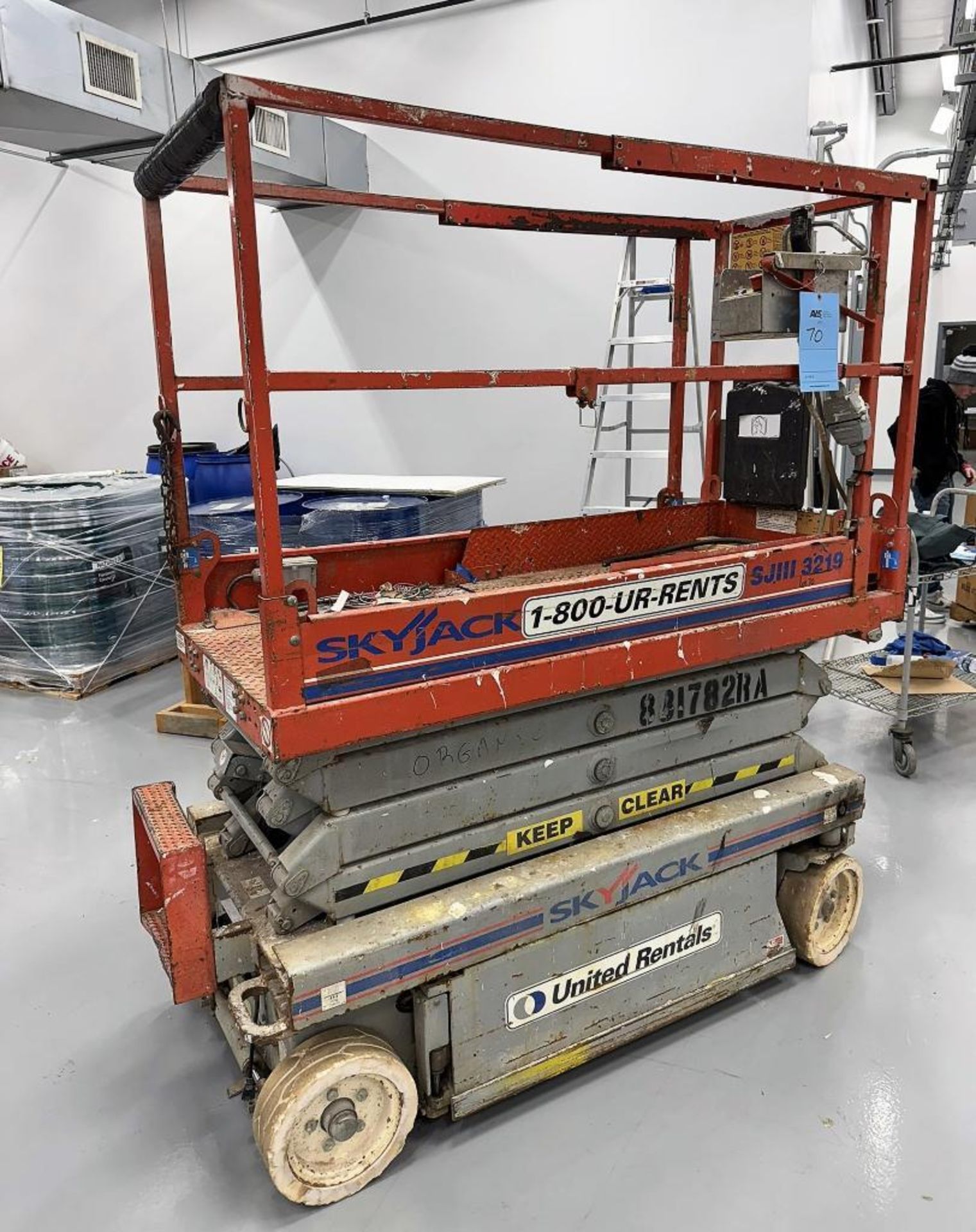 SkyJack Electric Scissor Lift, Model SJIII-3219, Serial# 22027797 ...