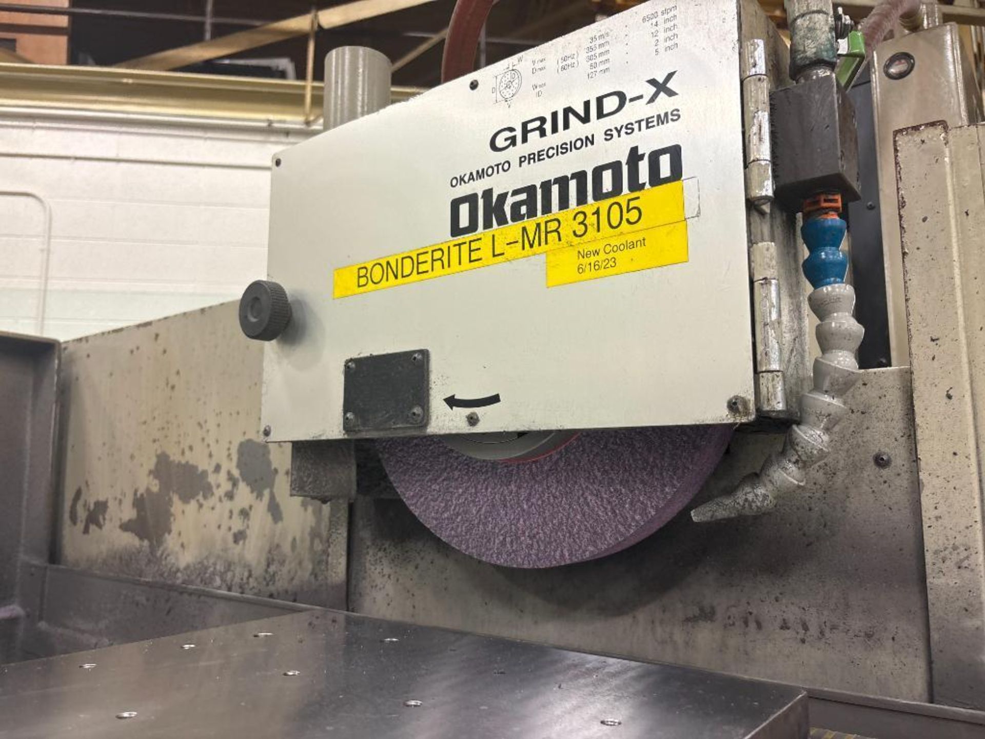 Okamoto Automatic Surface Grinder Model ACC-16-24DX, S/N 66358, Digital ...