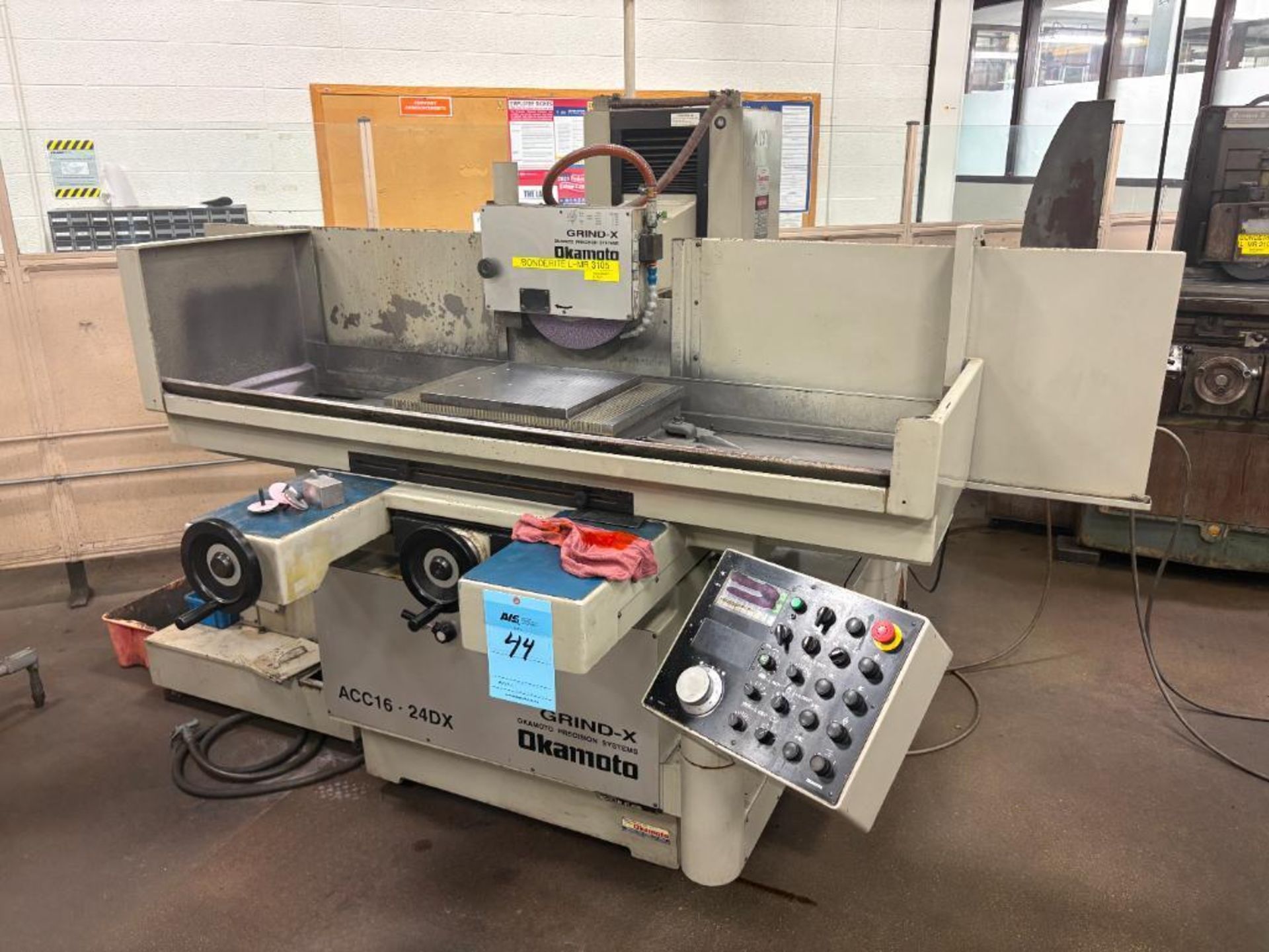 Okamoto Automatic Surface Grinder Model ACC-16-24DX, S/N 66358, Digital ...