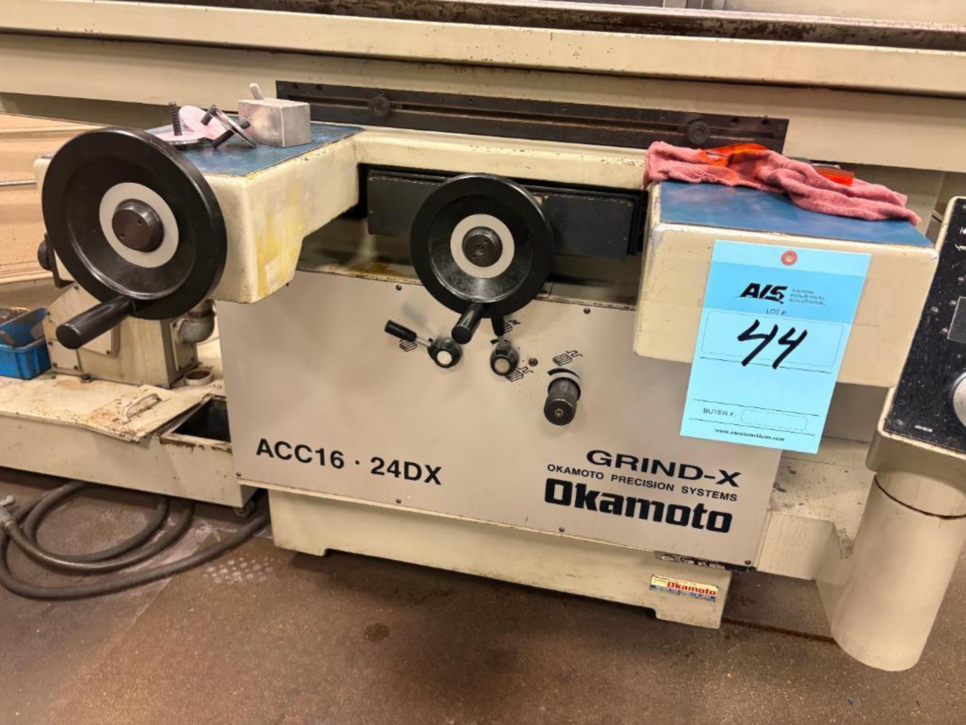Okamoto Automatic Surface Grinder Model ACC-16-24DX, S/N 66358, Digital ...