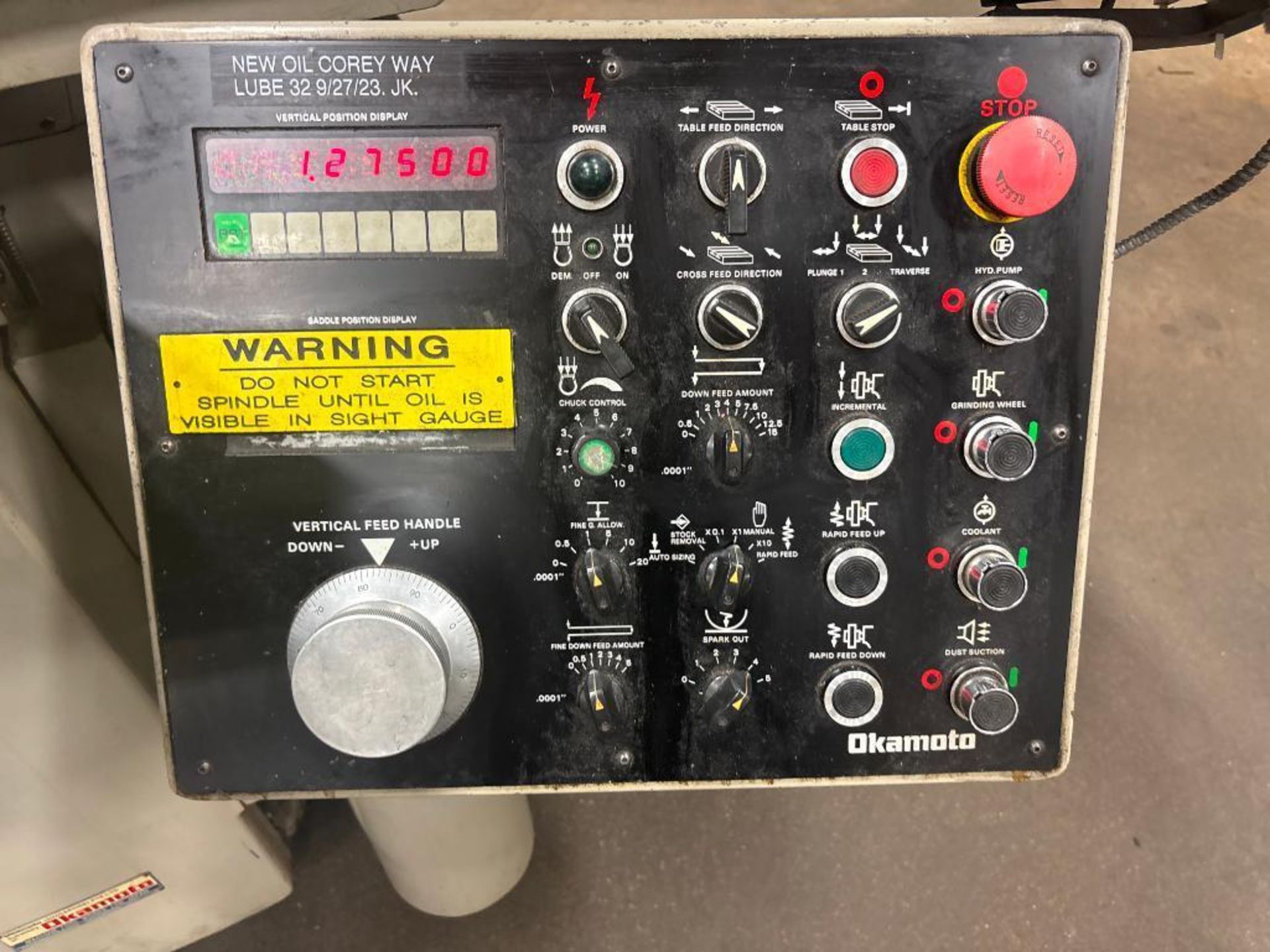 Okamoto Automatic Surface Grinder Model ACC-20-40DX, S/N 70084, Digital ...
