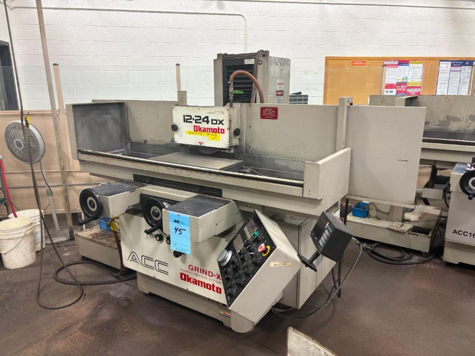 Okamoto Automatic Surface Grinder Model ACC-12-24DX, S/N 64824, Digital ...