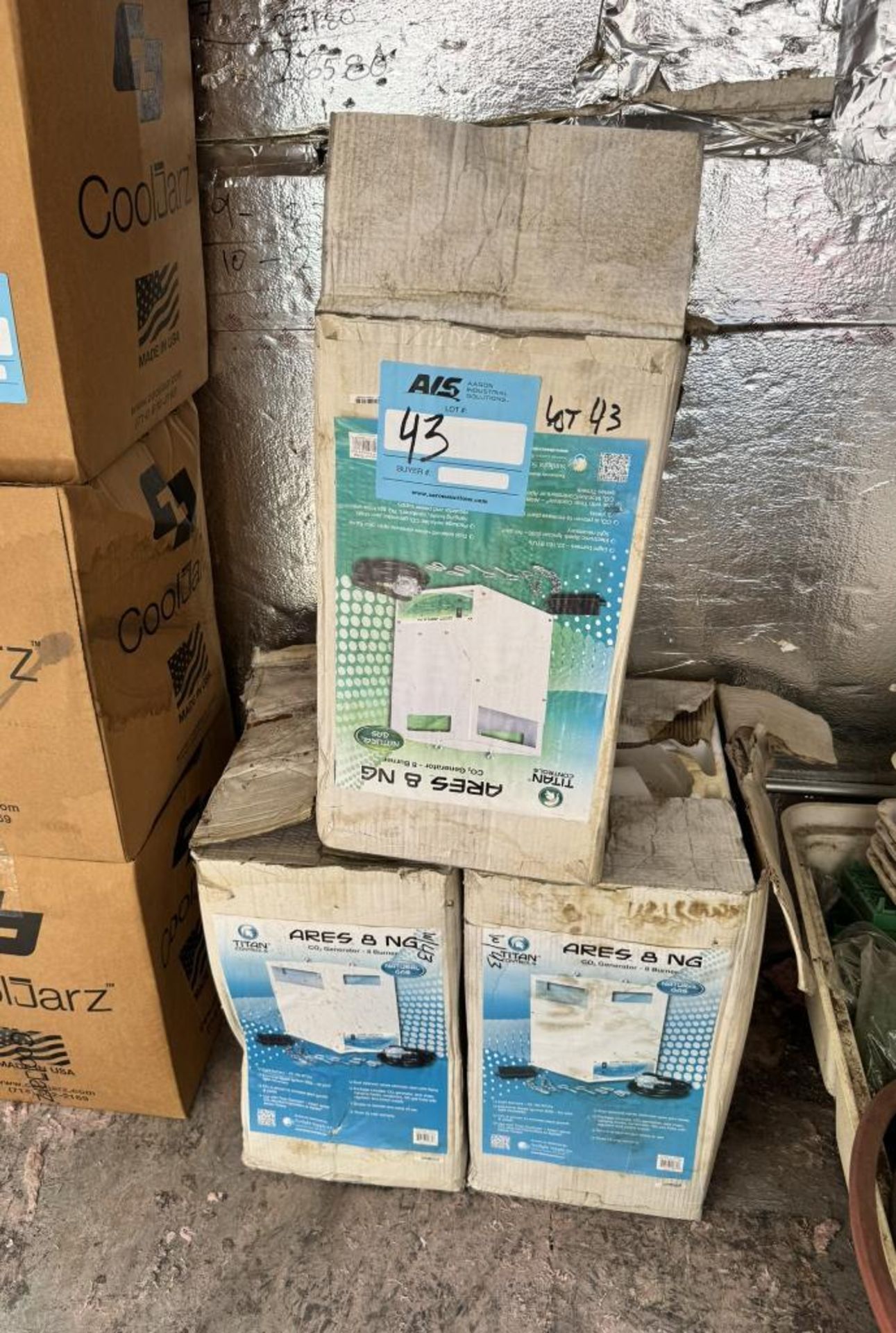 Lot of: (3) Titan Controls Ares 8 C02 Generator.