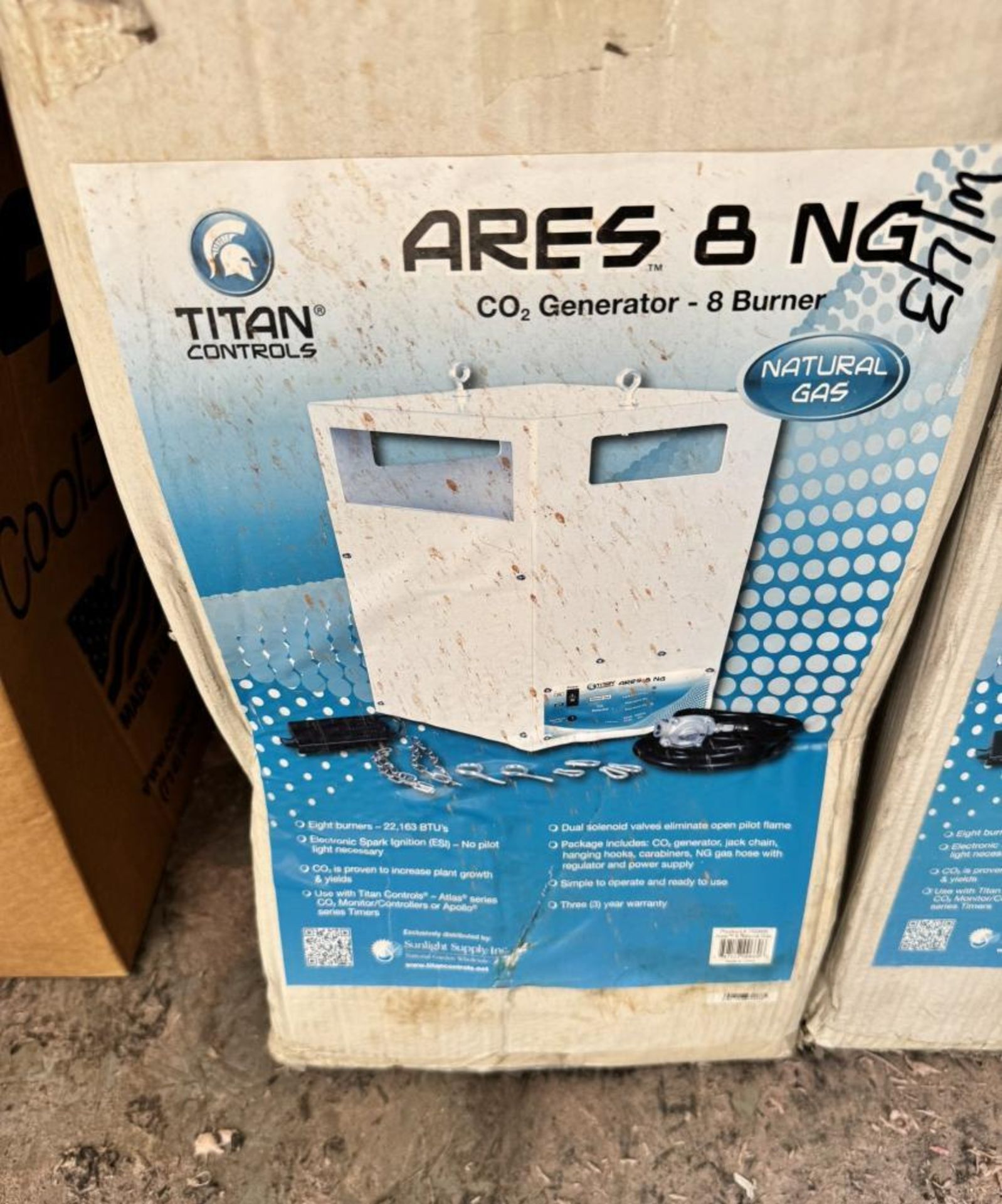 Lot of: (3) Titan Controls Ares 8 C02 Generator.