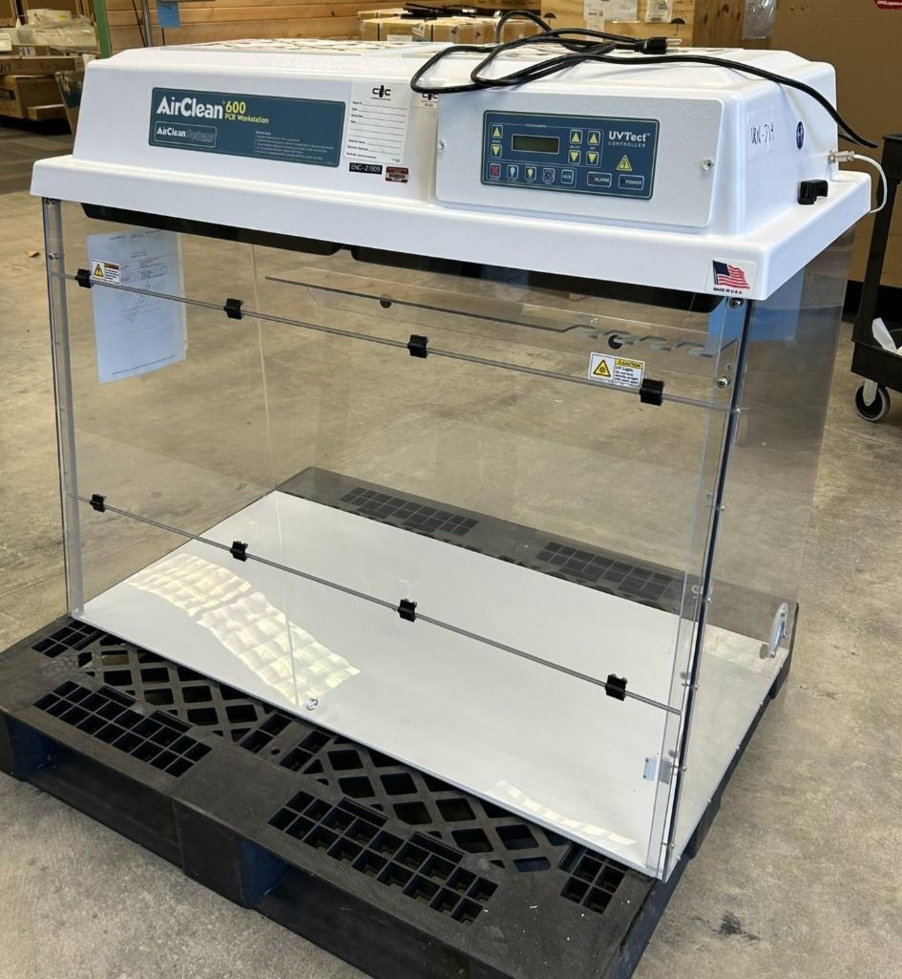 AirClean Systems 48" PCR Work Station, Model# AC648TLFUVC, Serial ...