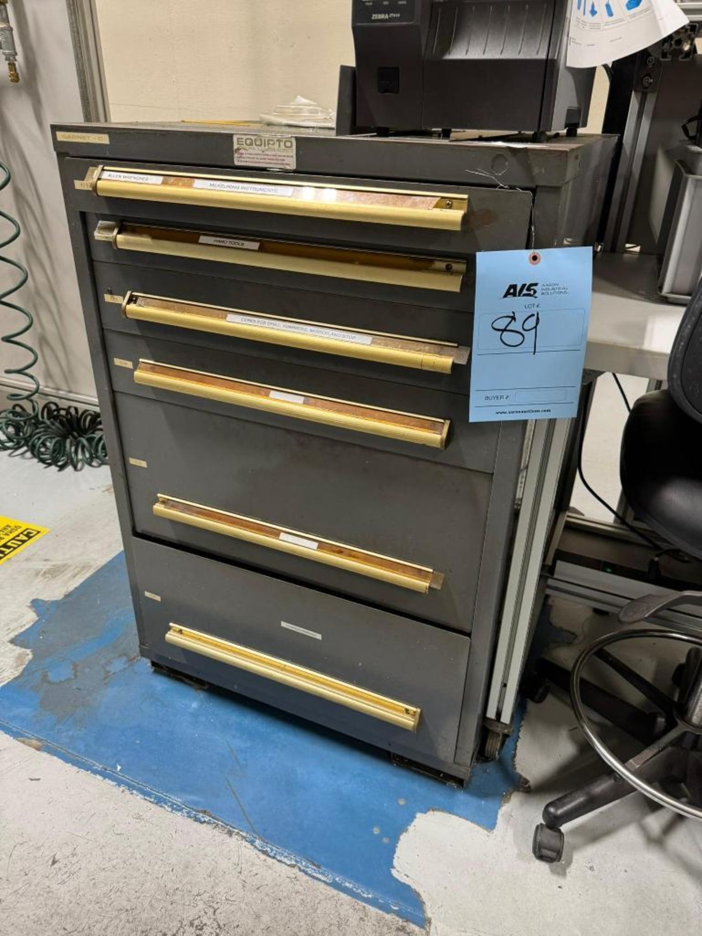 Equipto Modular 6-Drawer Cabinet.