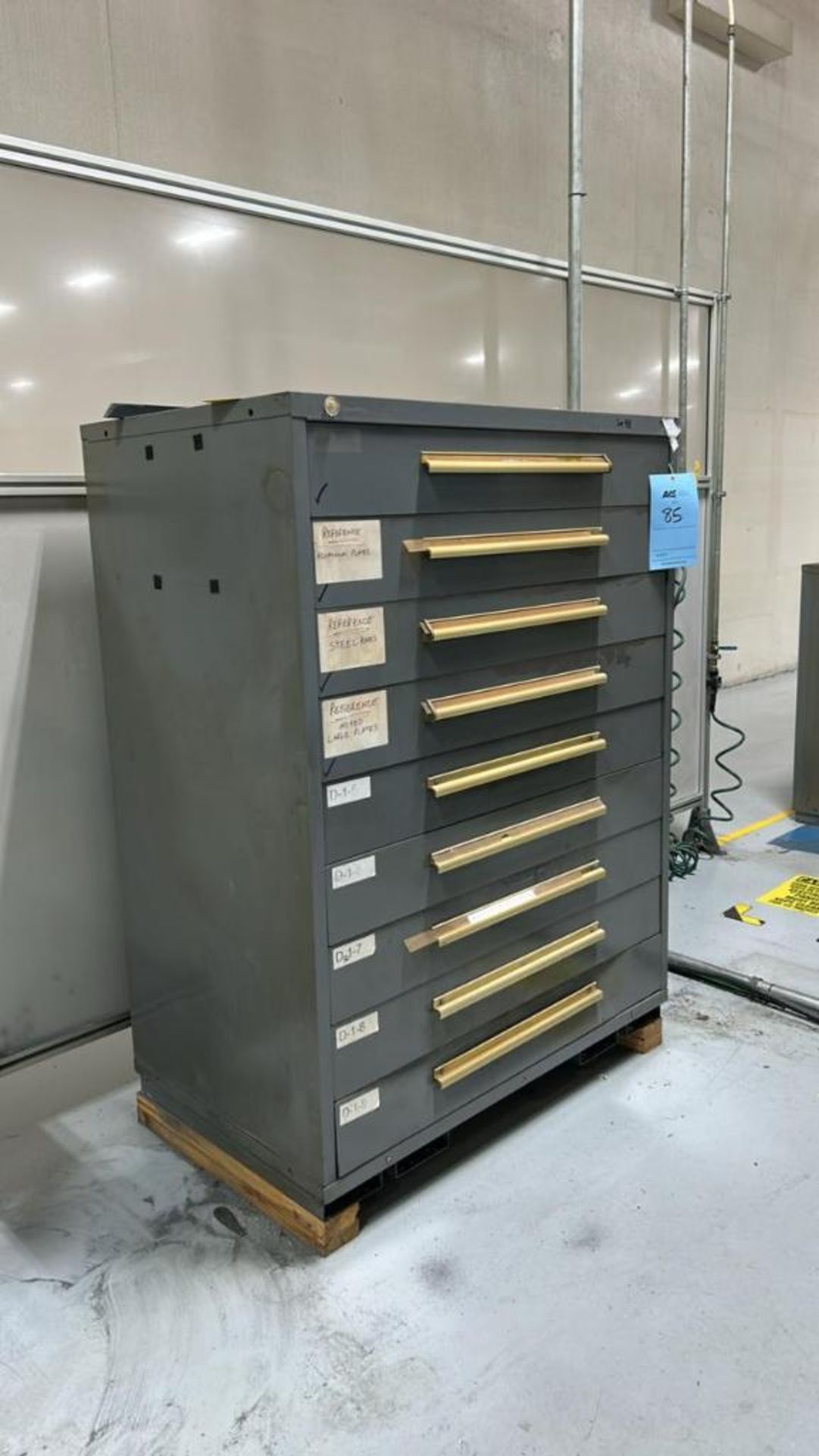 Equipto Modular 9-Drawer Cabinet.