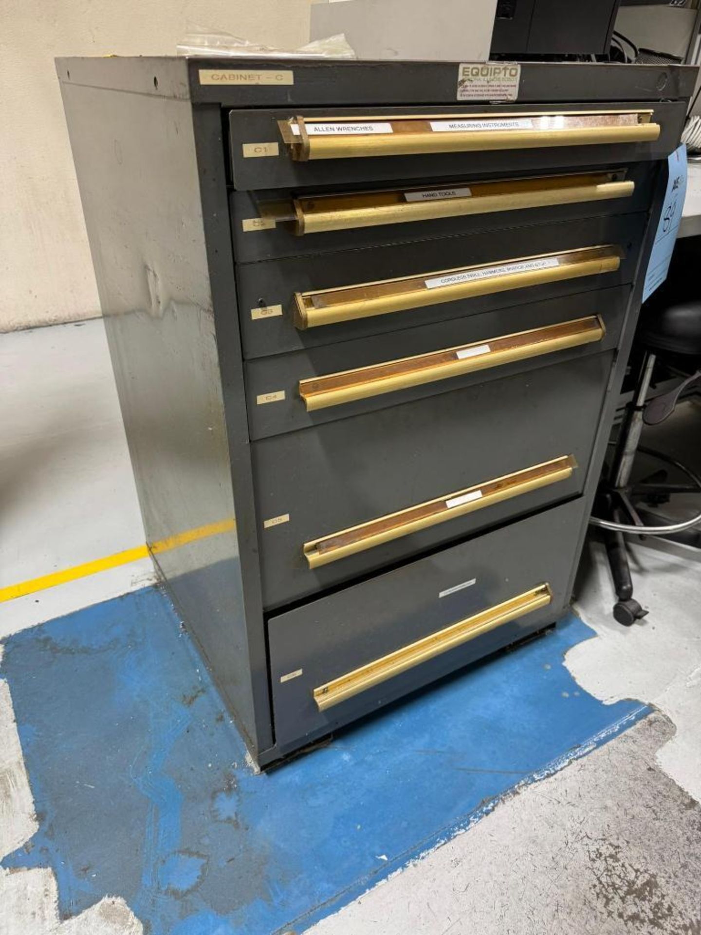 Equipto Modular 6-Drawer Cabinet.