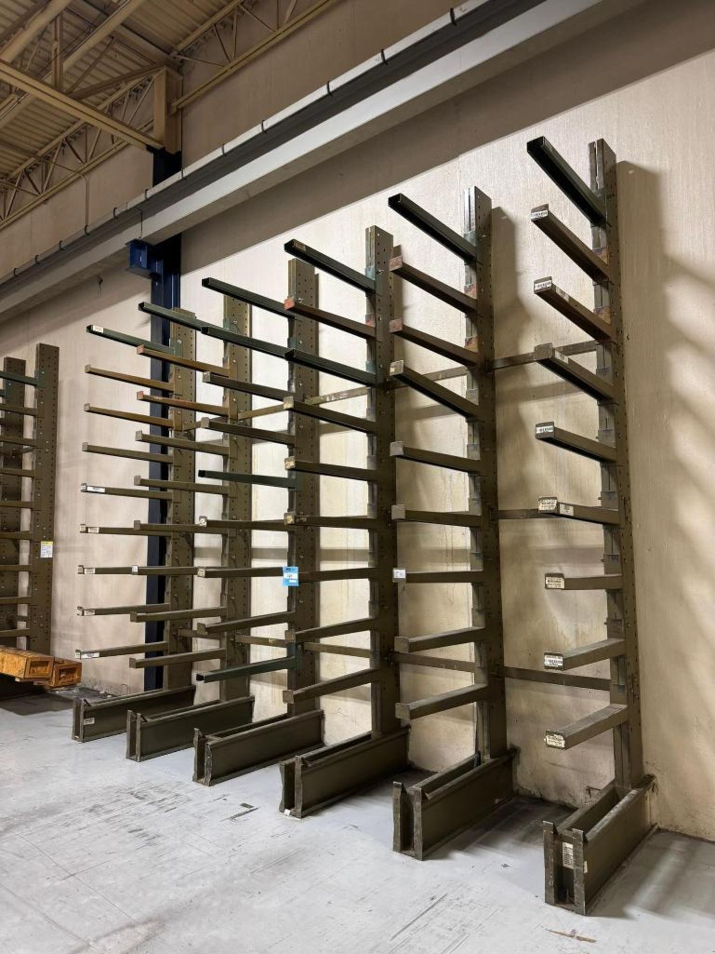 Meco-Omaha Floor Mounted Cantilever Bolt Together Rack. With of (6 ...
