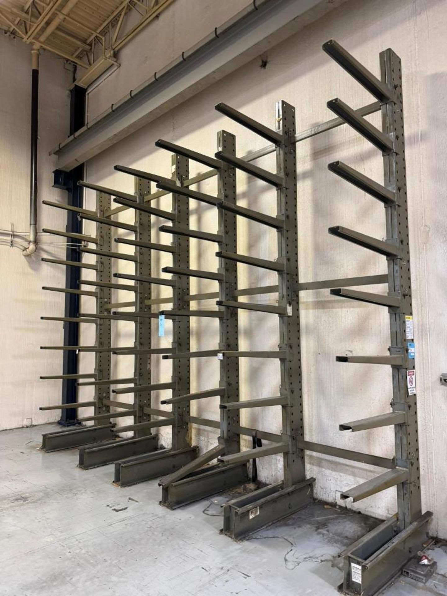 Meco-Omaha Floor Mounted Cantilever Bolt Together Rack. With of (6 ...