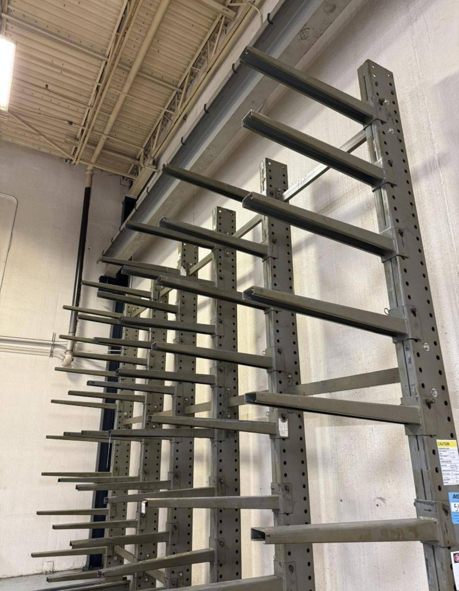 Meco-Omaha Floor Mounted Cantilever Bolt Together Rack. With of (6 ...