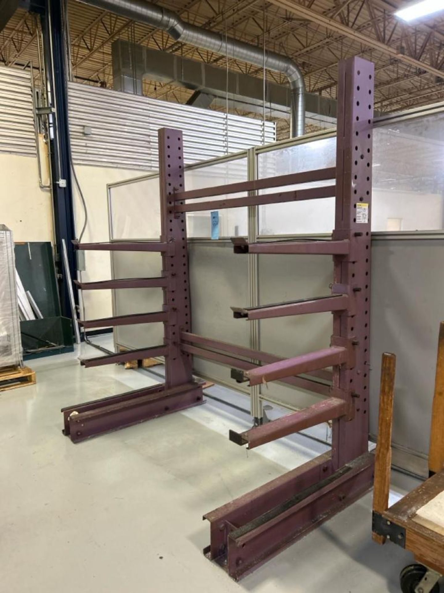 Meco-Omaha Floor Mounted Cantilever Bolt Together Rack. With of (2 ...