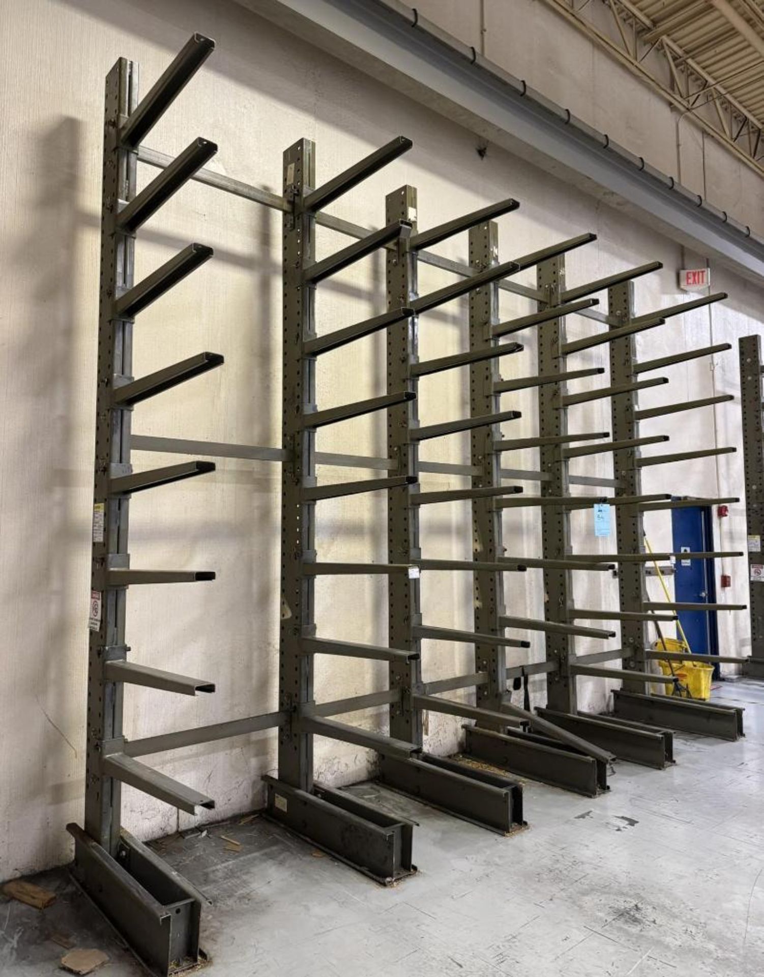 Meco-Omaha Floor Mounted Cantilever Bolt Together Rack. With of (6 ...