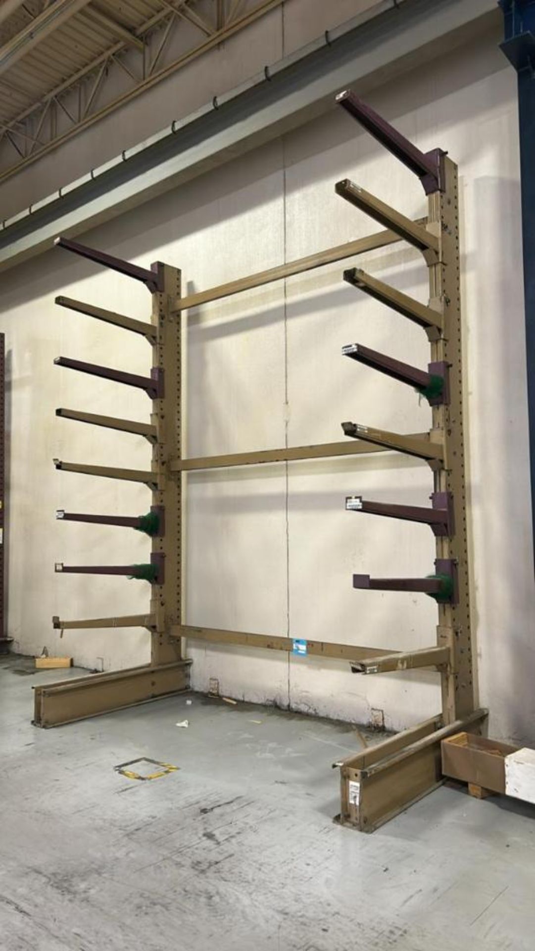 Meco-Omaha Floor Mounted Cantilever Bolt Together Rack. With of (2 ...