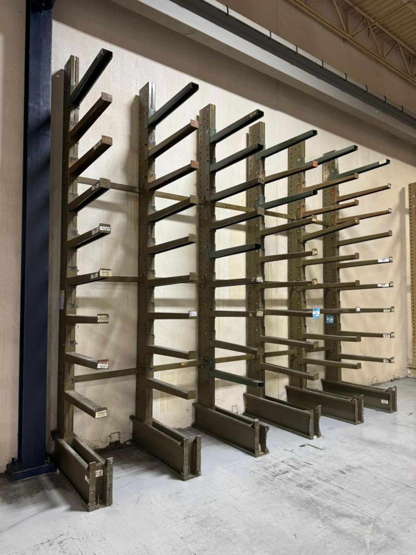 Meco-Omaha Floor Mounted Cantilever Bolt Together Rack. With of (6 ...