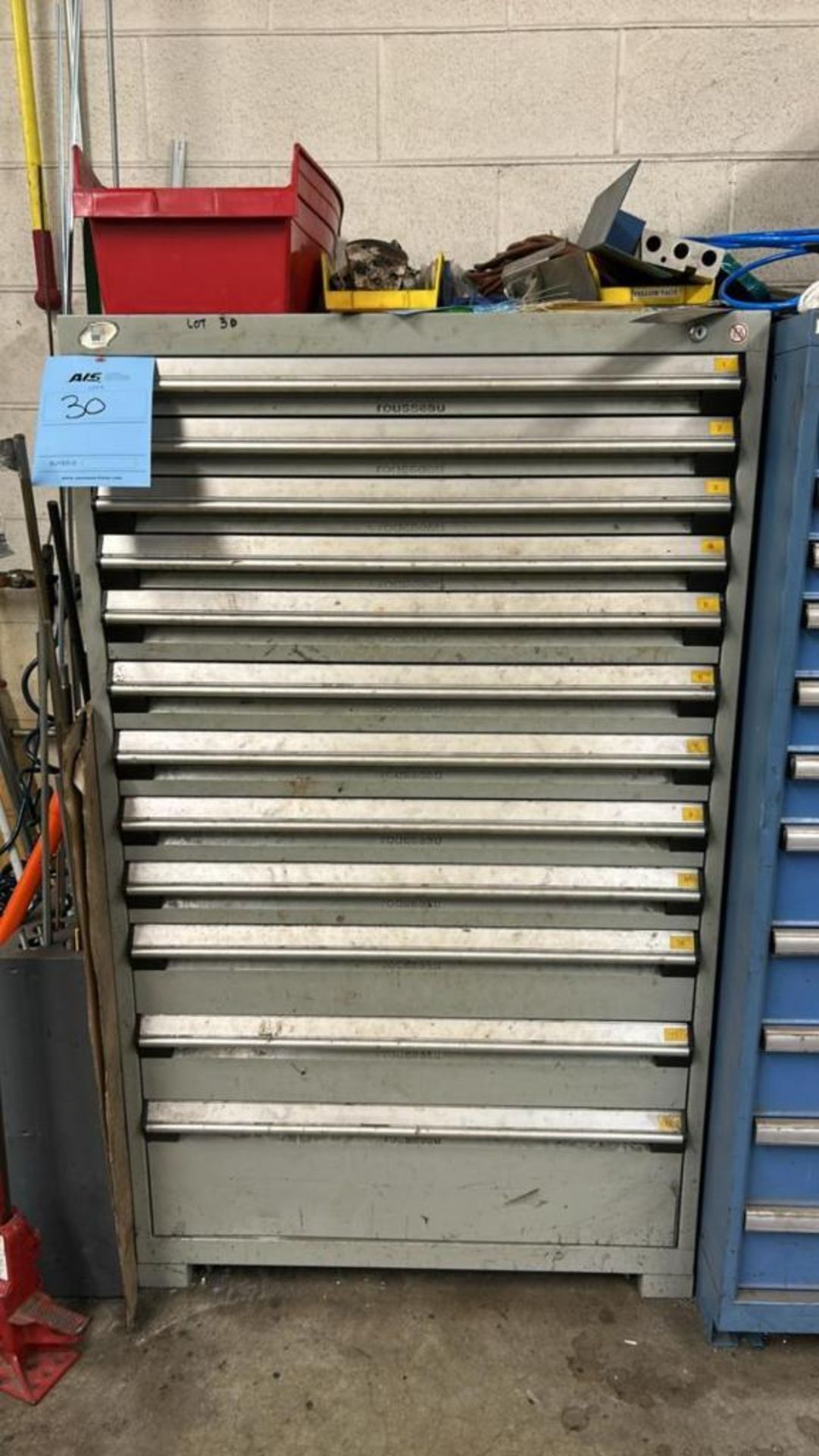 Rousseau 12 Drawer Industrial Tool Storage Cabinet.