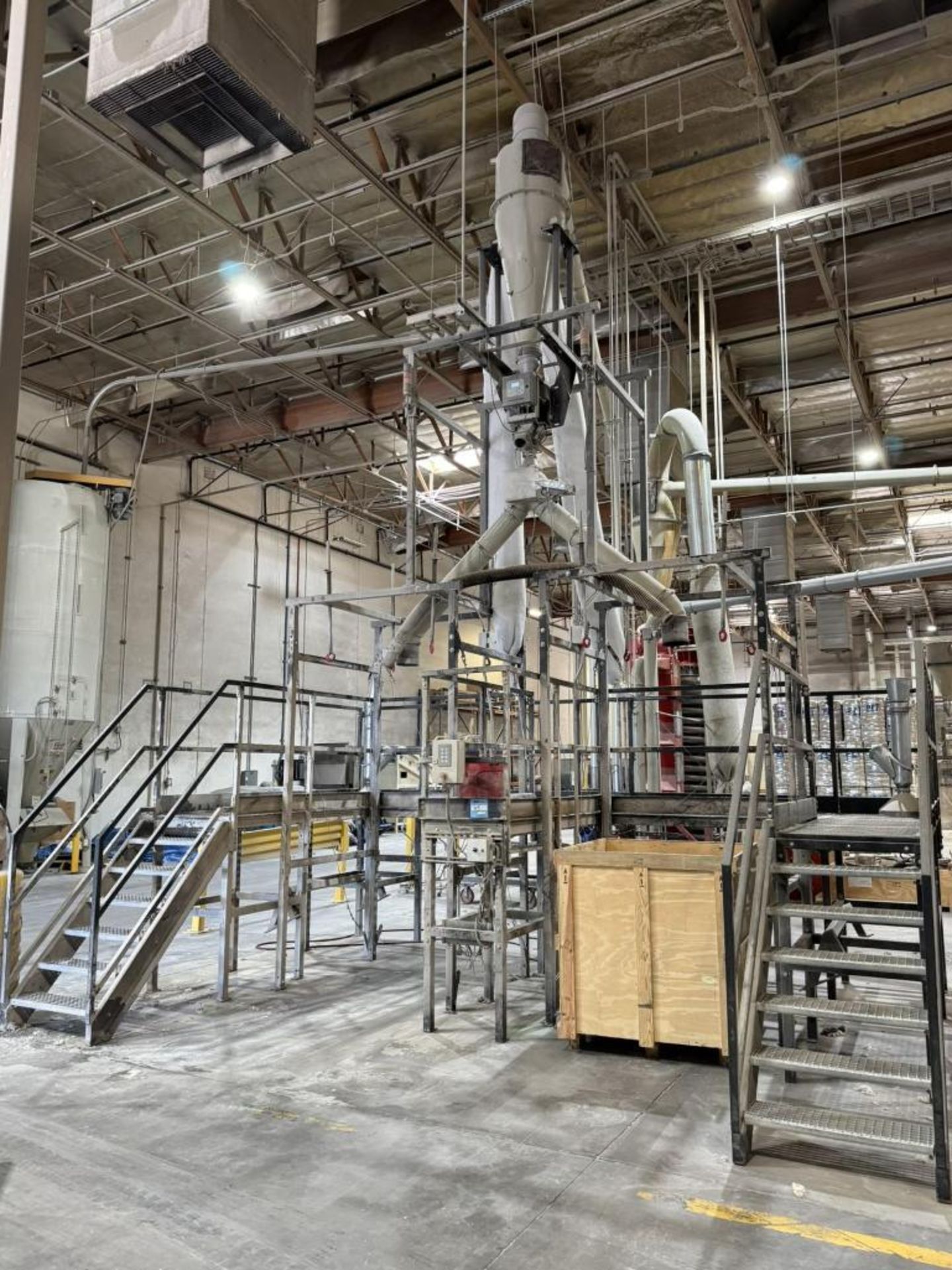 Dual Super Sak Bulk Loading System. With cyclone, diverter valve, mbag ...