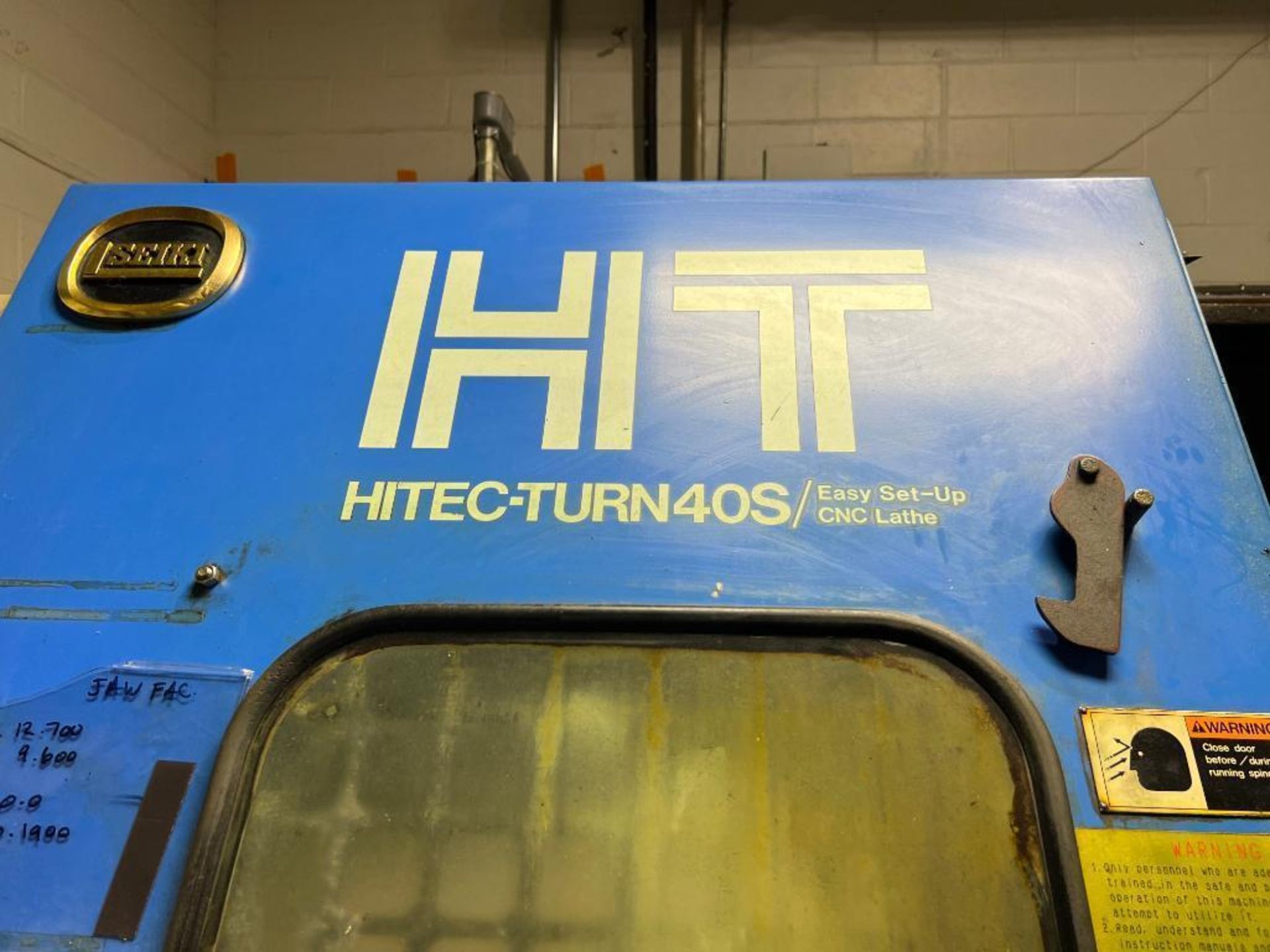 Hitachi Seiki CNC Lathe HT Hitec-Turn 40 S Model HT40S, S/N HTS40393 ...