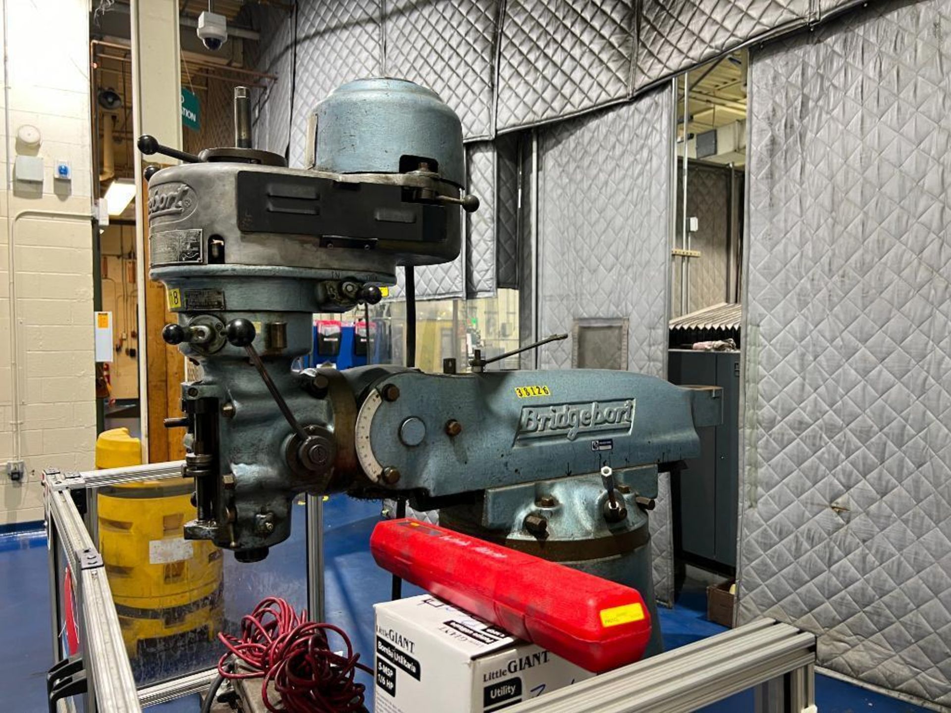 Bridgeport Vertical Mill, 5" Spindle Stroke, with T-Slotted Table and ...