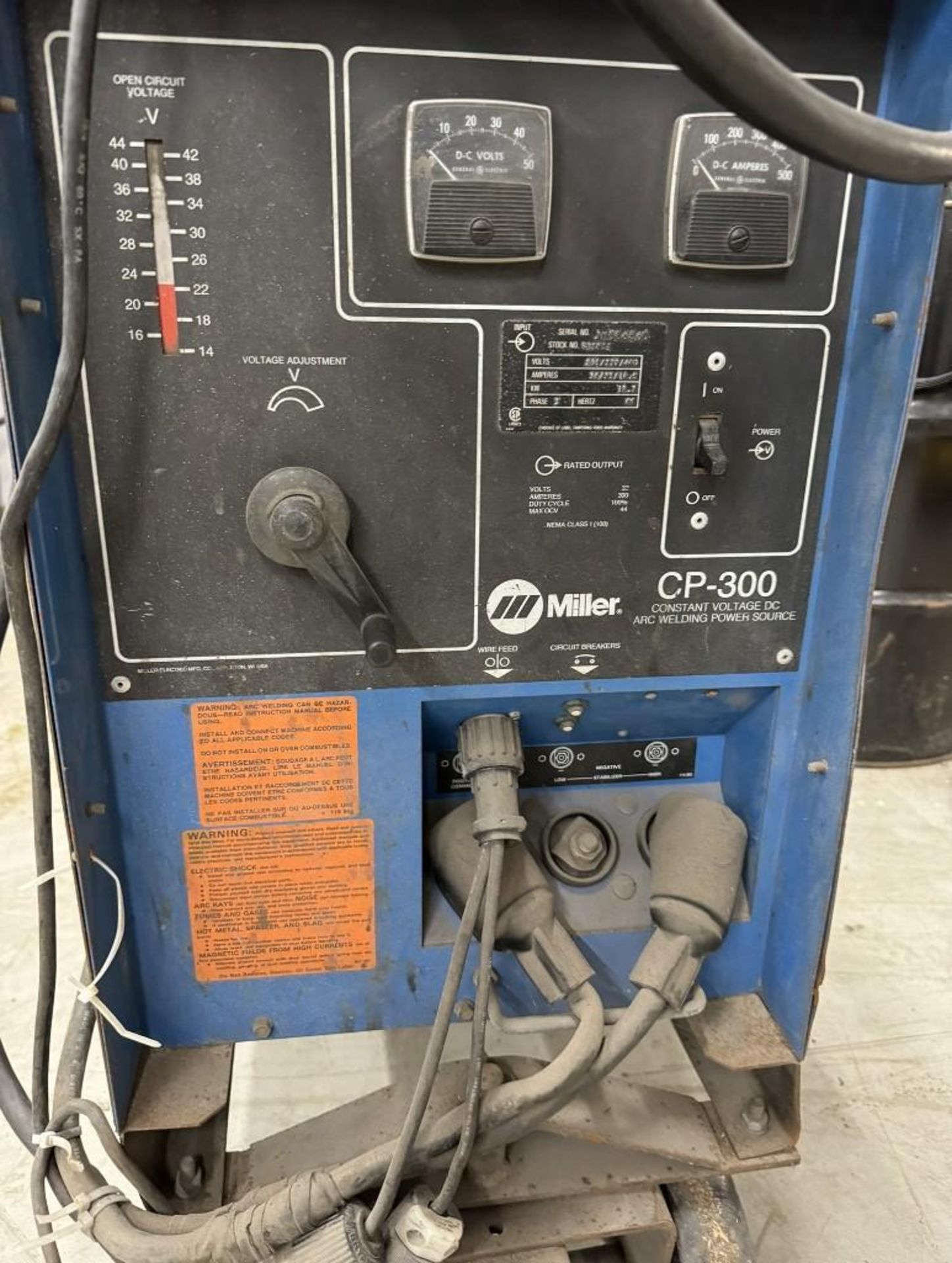 Miller CP-300 Constant Voltage DC Arc Welding Power Source, Stock ...