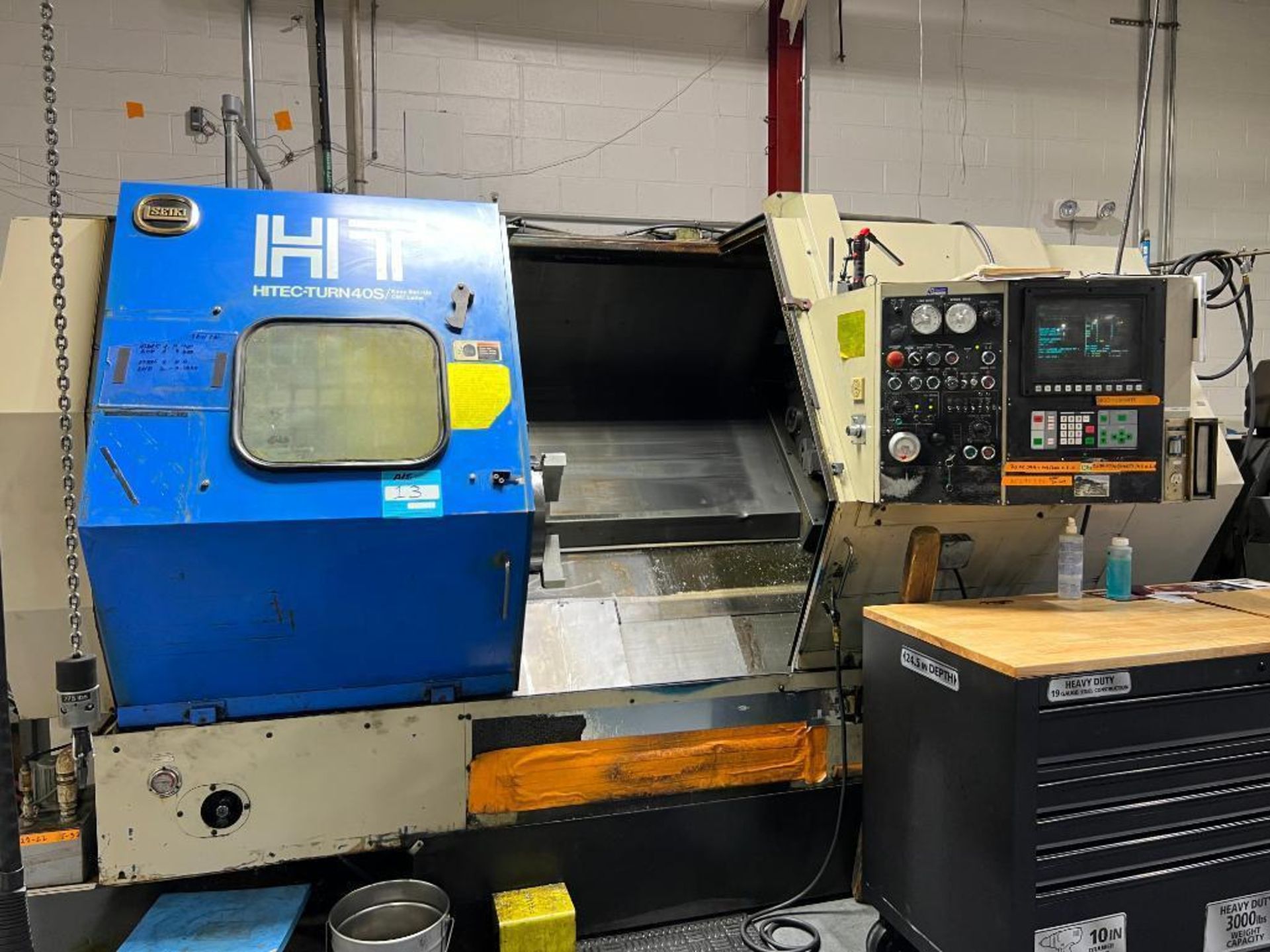 Hitachi Seiki CNC Lathe HT Hitec-Turn 40 S Model HT40S, S/N HTS40393 ...