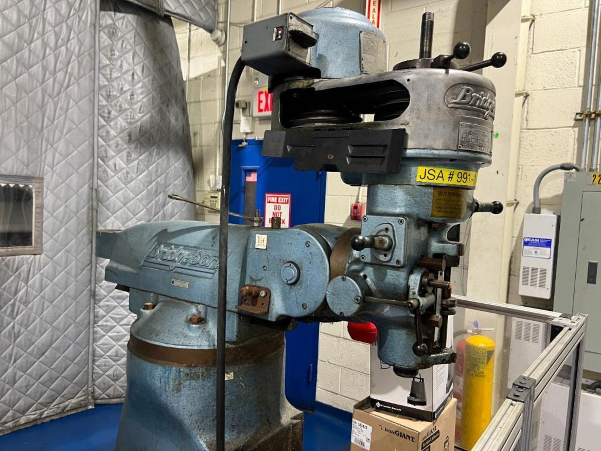 Bridgeport Vertical Mill, 5" Spindle Stroke, with T-Slotted Table and ...