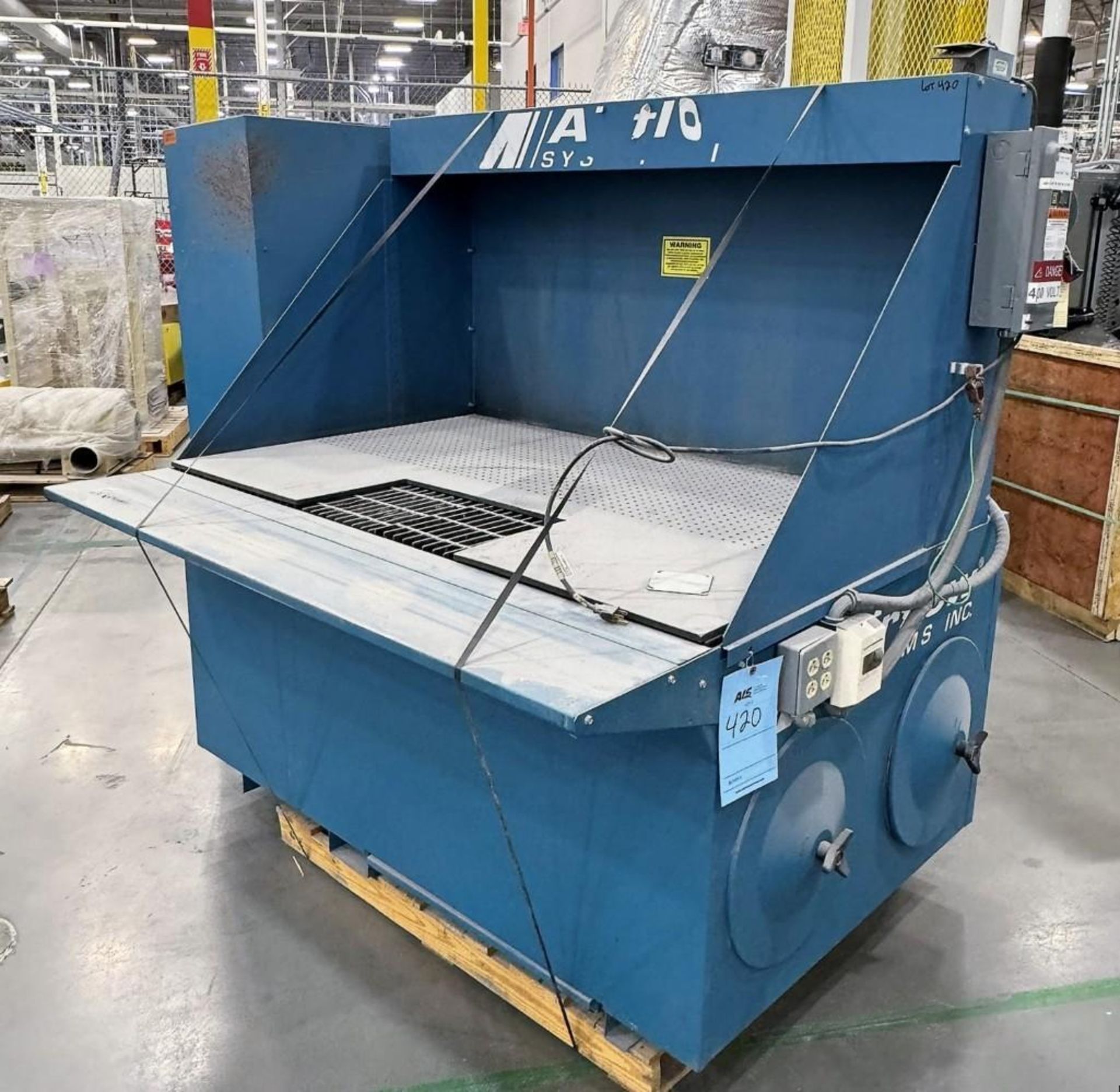Airflow Systems Downdraft Table, Model DT3000V2-BI-MC-BF3-LIGHT-PG6 ...