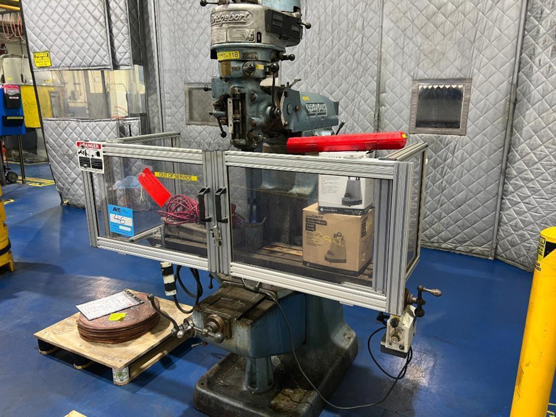 Bridgeport Vertical Mill, 5" Spindle Stroke, with T-Slotted Table and ...