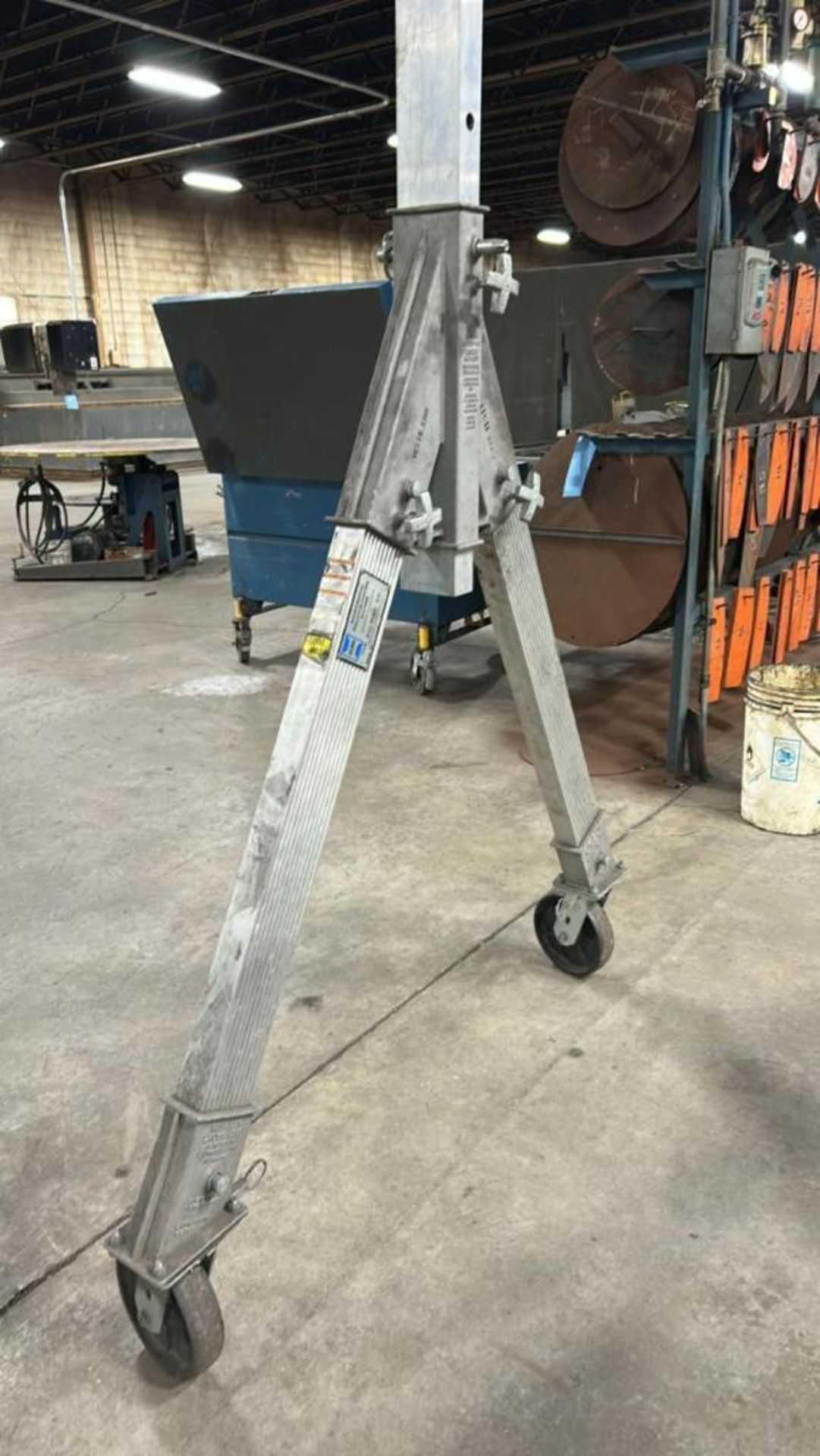Vestil Aluminum Adjustable Height Rolling Gantry, Approximate 1 Ton ...