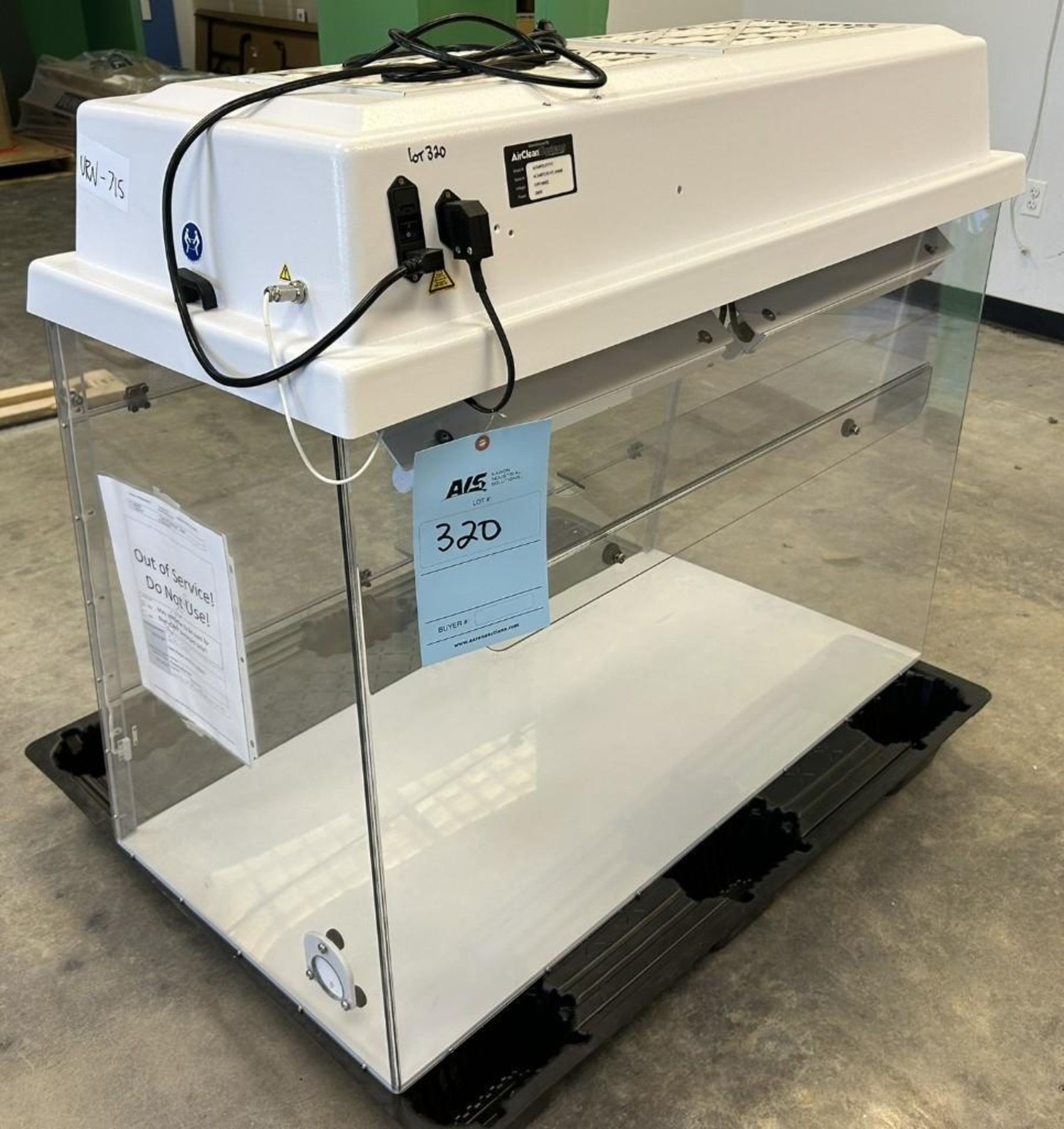 AirClean Systems 48" PCR Work Station, Model# AC648TLFUVC, Serial ...