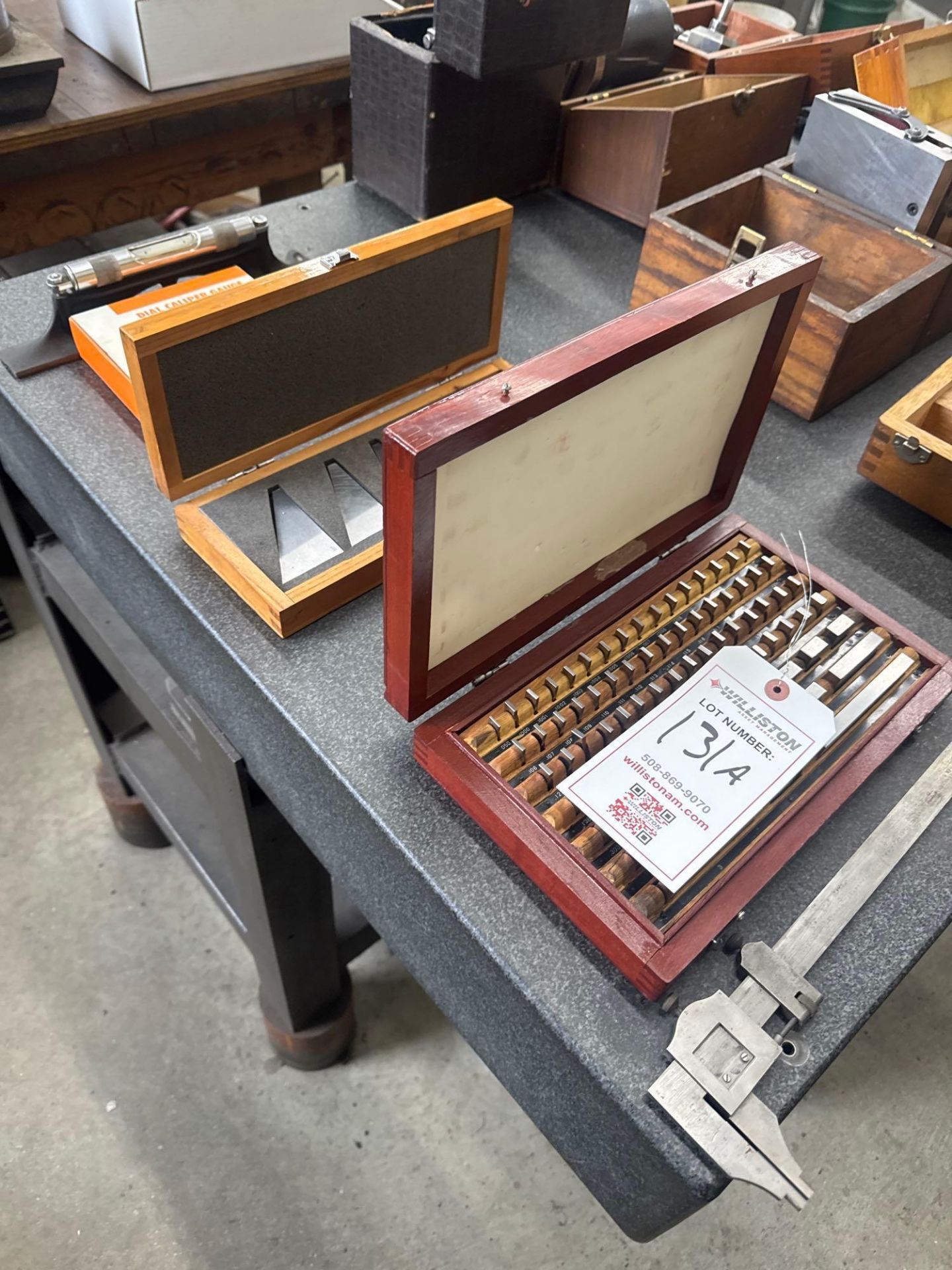 Equipment includes height block full set, angle gauges, vernier caliper ...
