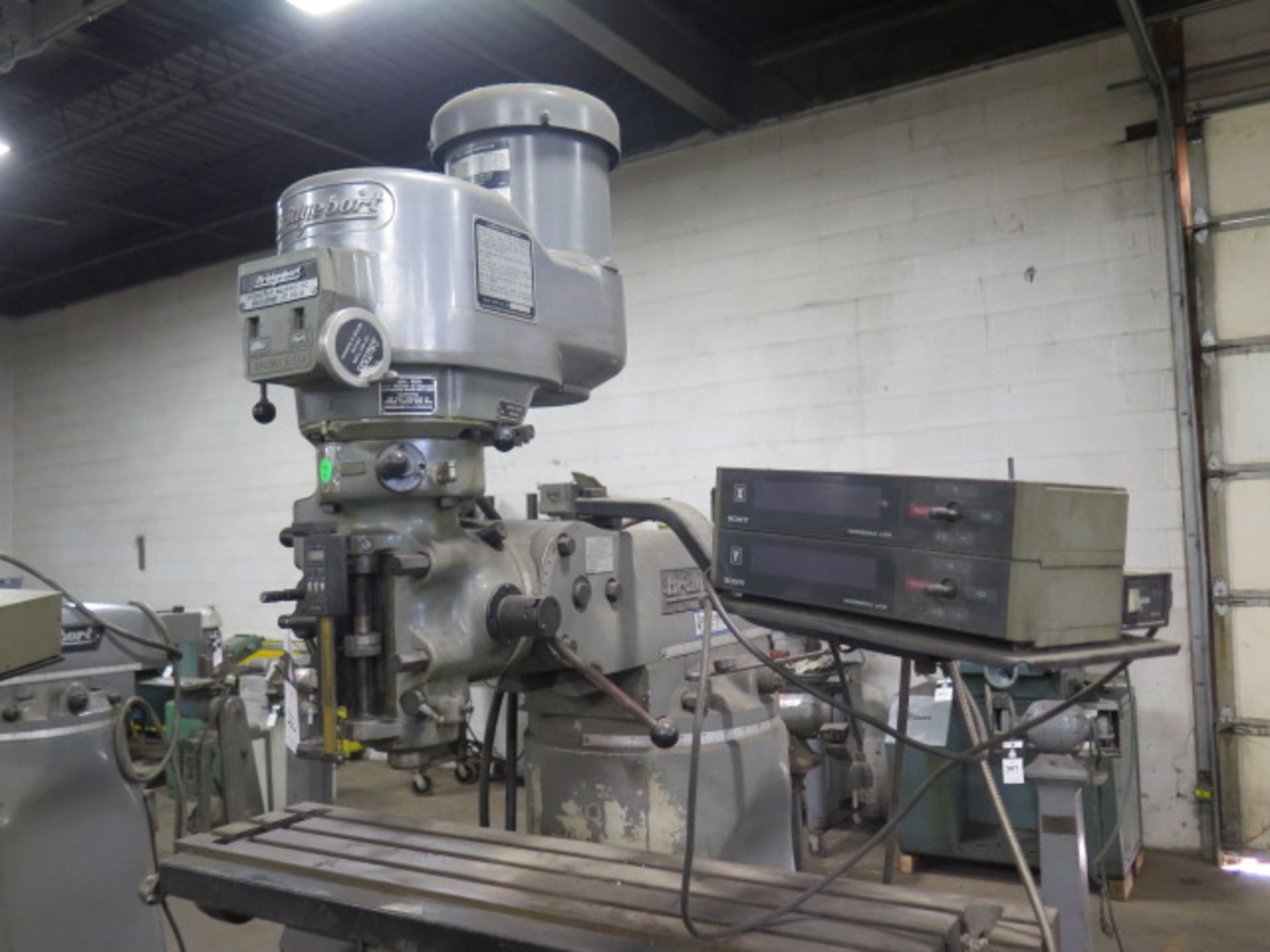 Bridgeport Vertical Mill w/ Sony DRO, 2Hp Motor, 60-42 Dial Change RPM ...
