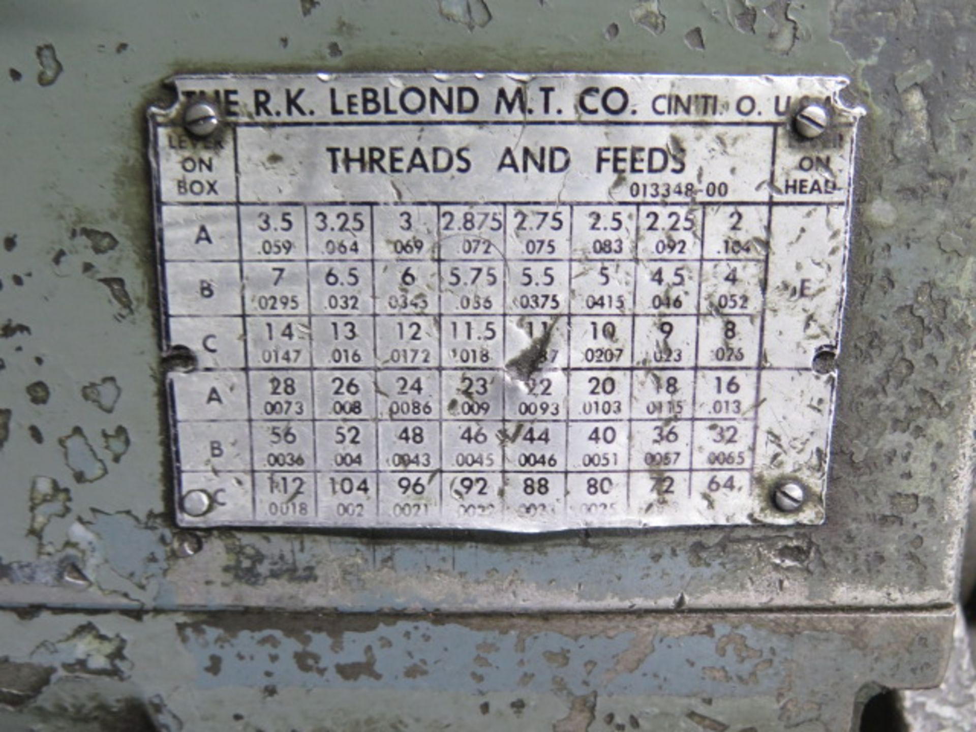 Leblond Regal 19" x 100" Geared Head Lathe w/ 20-1600 Servo Shift RPM ...
