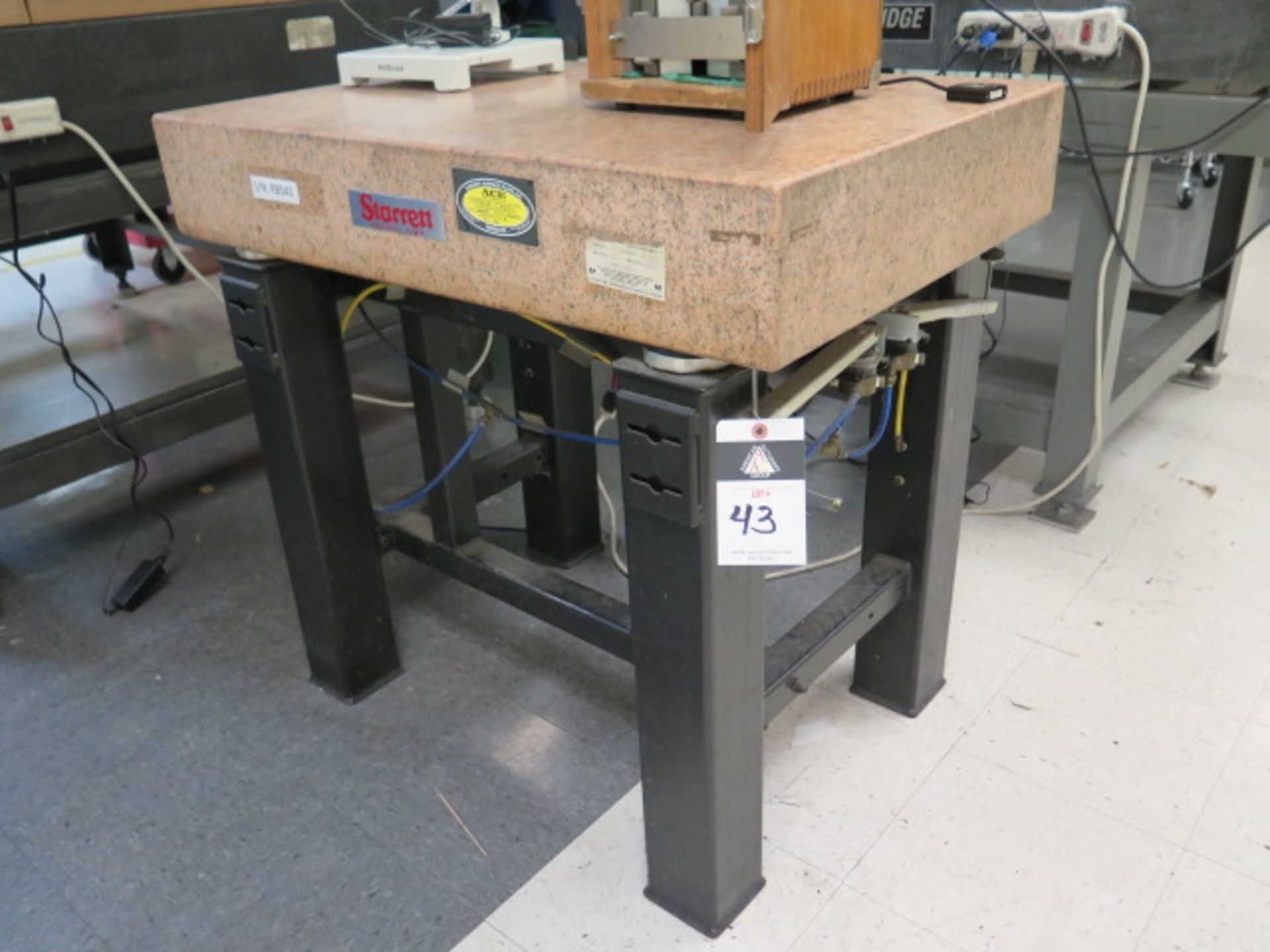 Starrett 24" x 36" x 6" Grage "A" Crystal Pi k Granire Surface Plate w ...