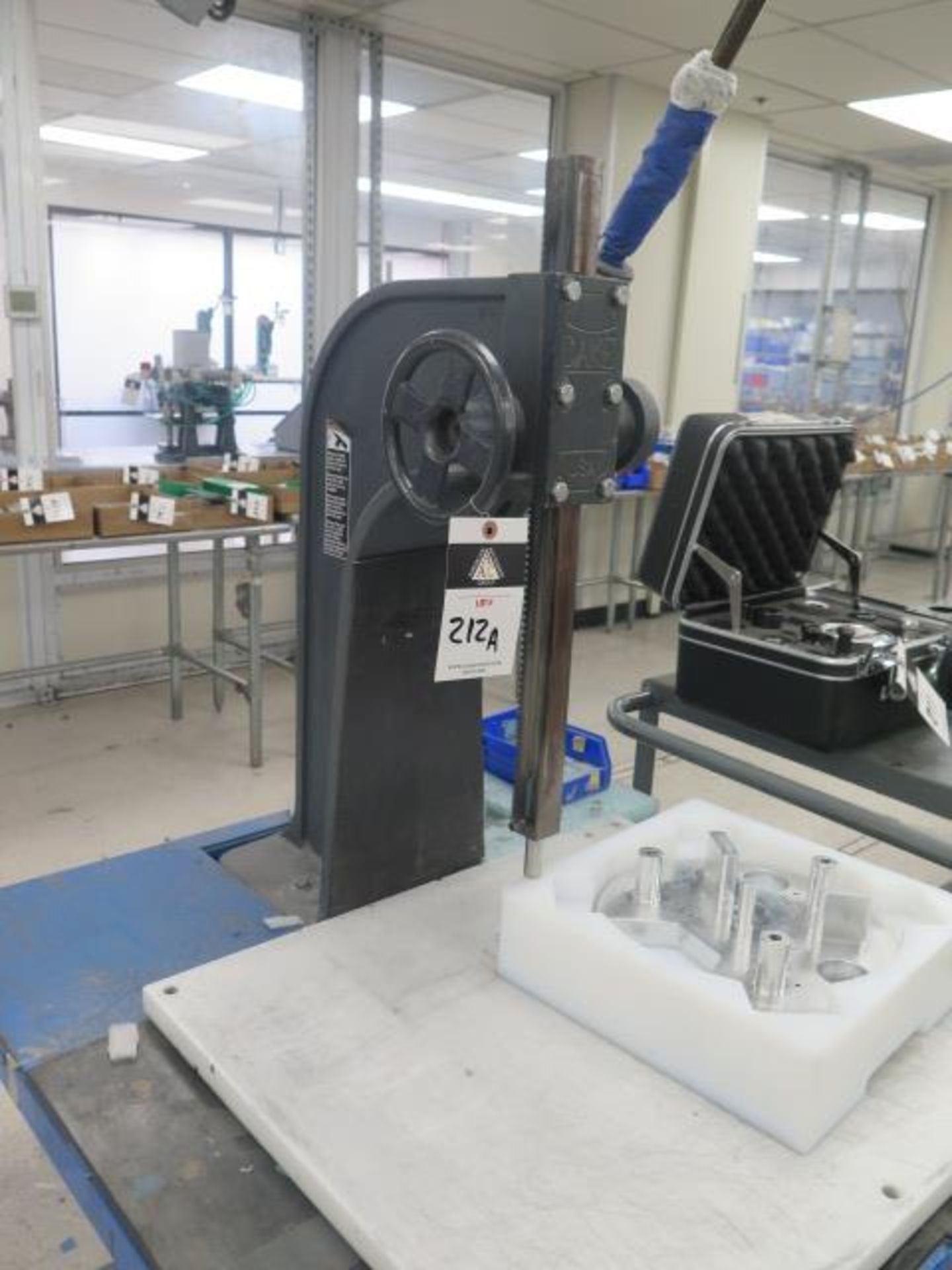 Dake 1 1/2-B1 Arbor Press w/ Rolling Table (SOLD AS-IS - NO WARRANTY)