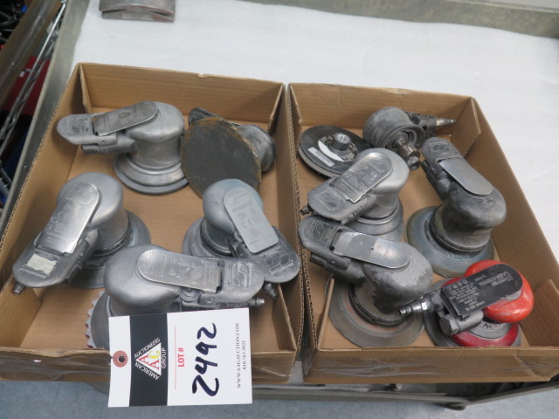 Dynabrade Pneumatic Orbital Sanders (10) (SOLD AS-IS - NO WARRANTY)