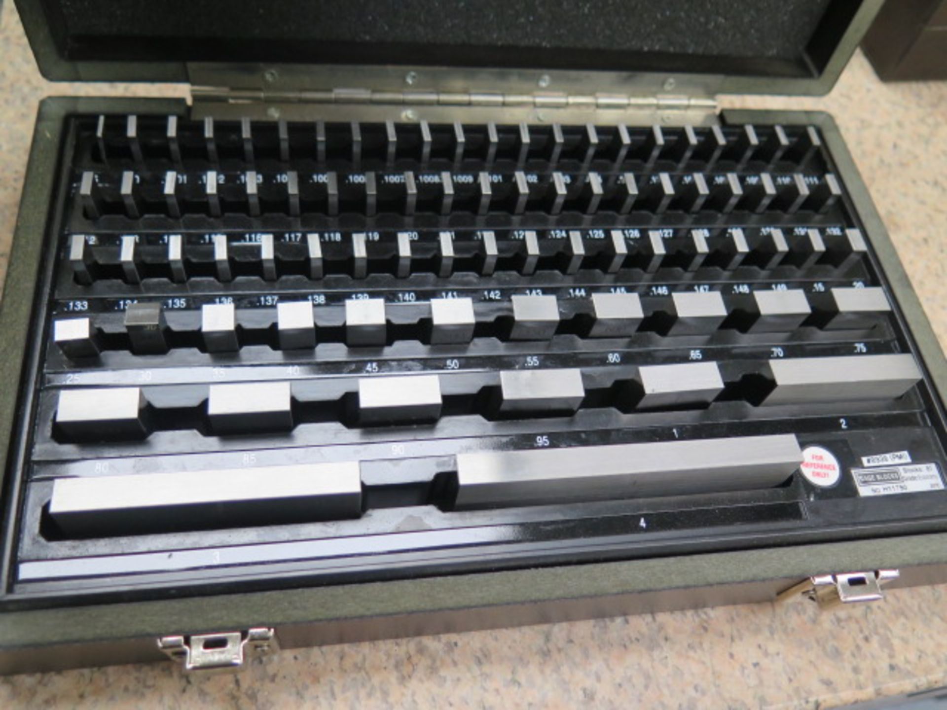 Gage Block Set (COMPLETE) (SOLD AS-IS - NO WARRANTY)