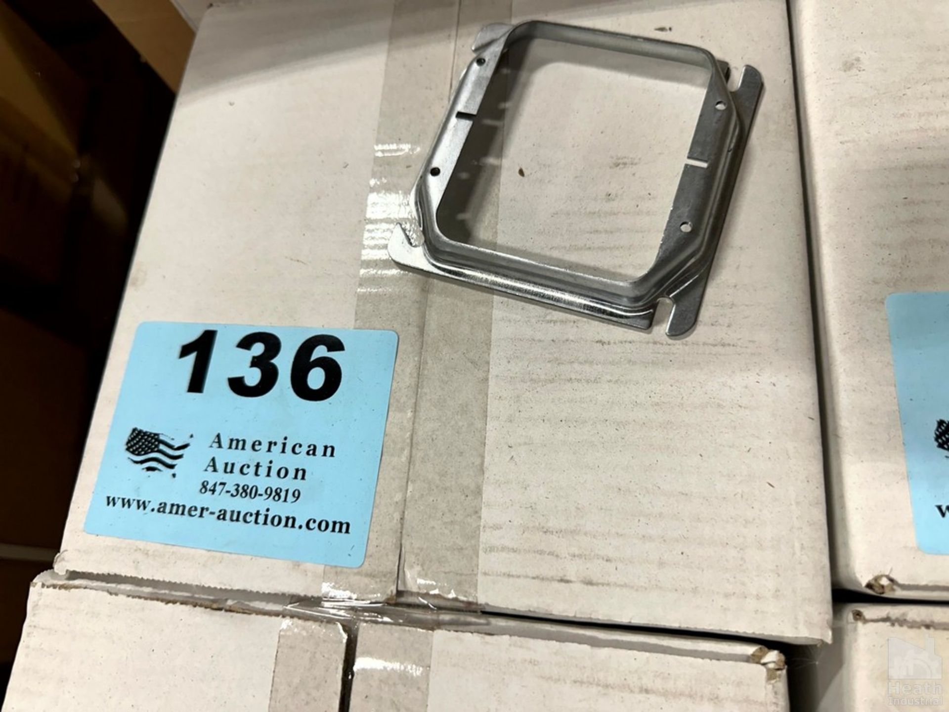 (4) BOXES 4" SQUARE BOX COVERS, 1/2" RISE, 50/BOX