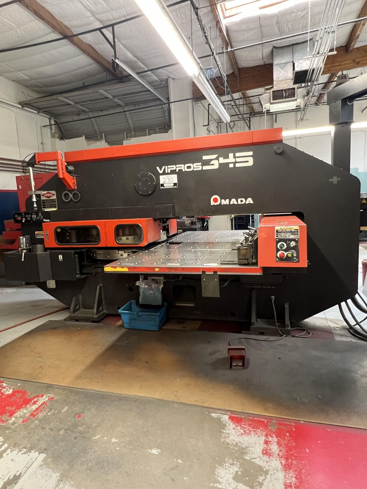 AMADA VIPROS 345 CNC TURRET PUNCH, MDL. VP304050 SN. AVP45004, 30-TON ...