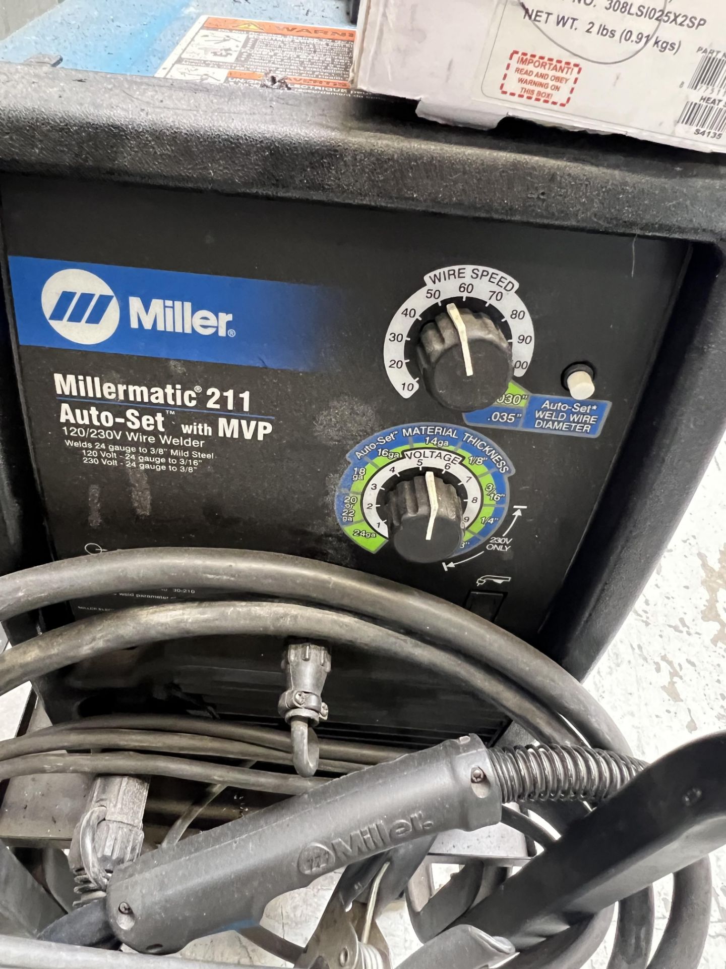 MILLER MILLERMATIC 211 WELDER W/CART