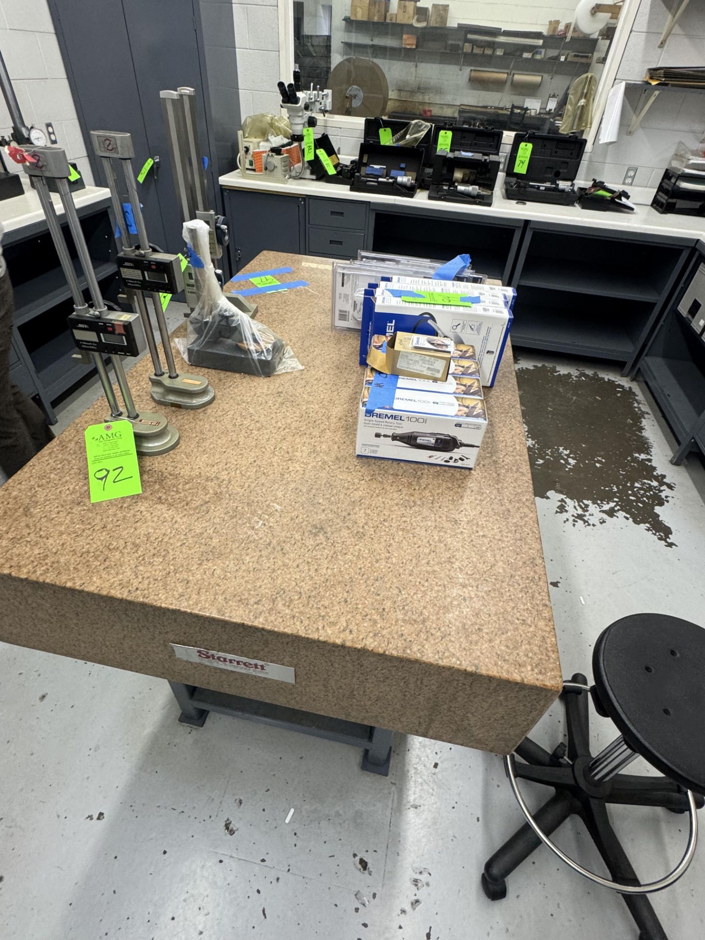 Starrett True Stone Pink Granite Table Serial number 100619 Grade A and ...