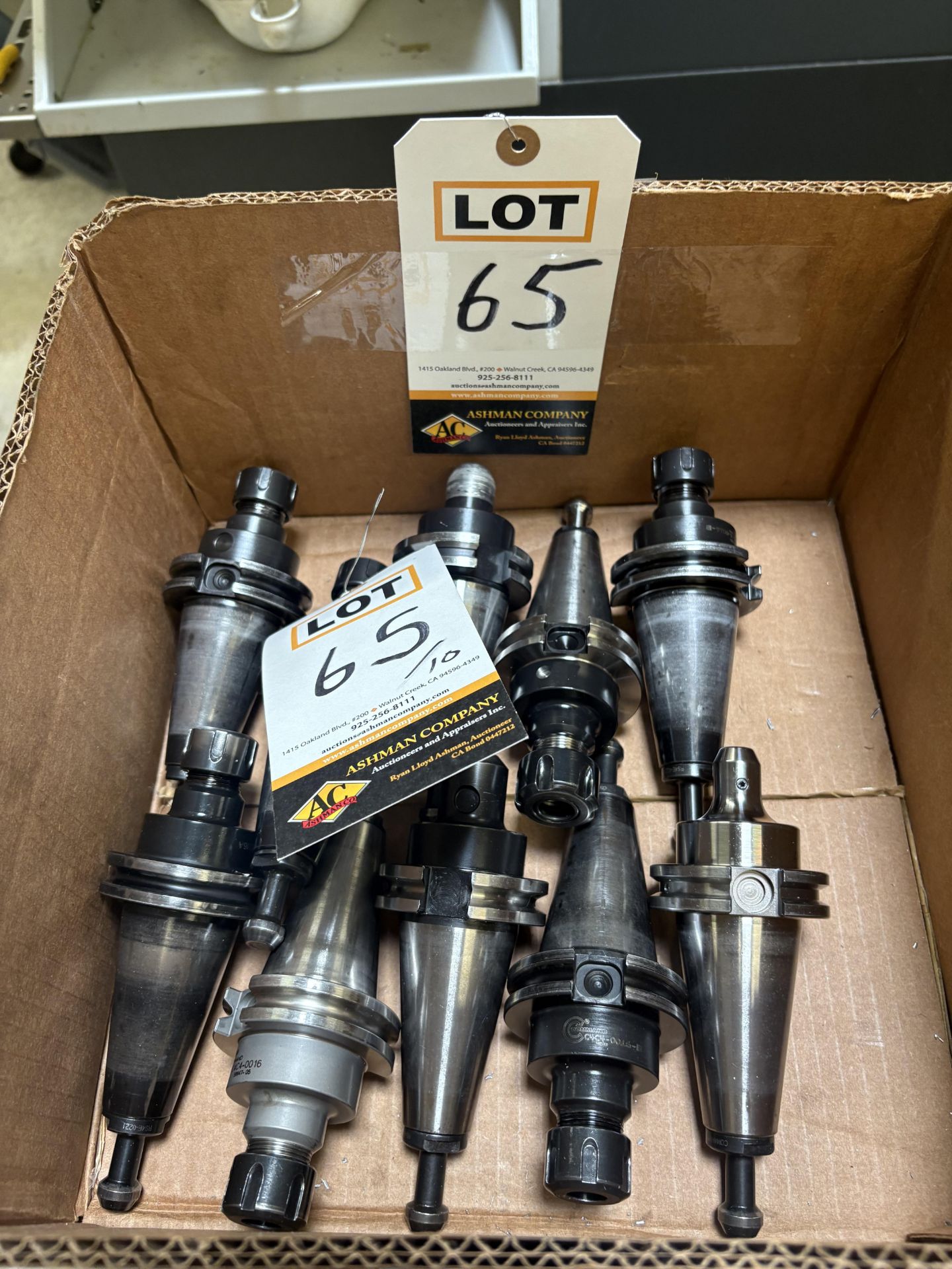 (10) Cat40 Taper Tooling